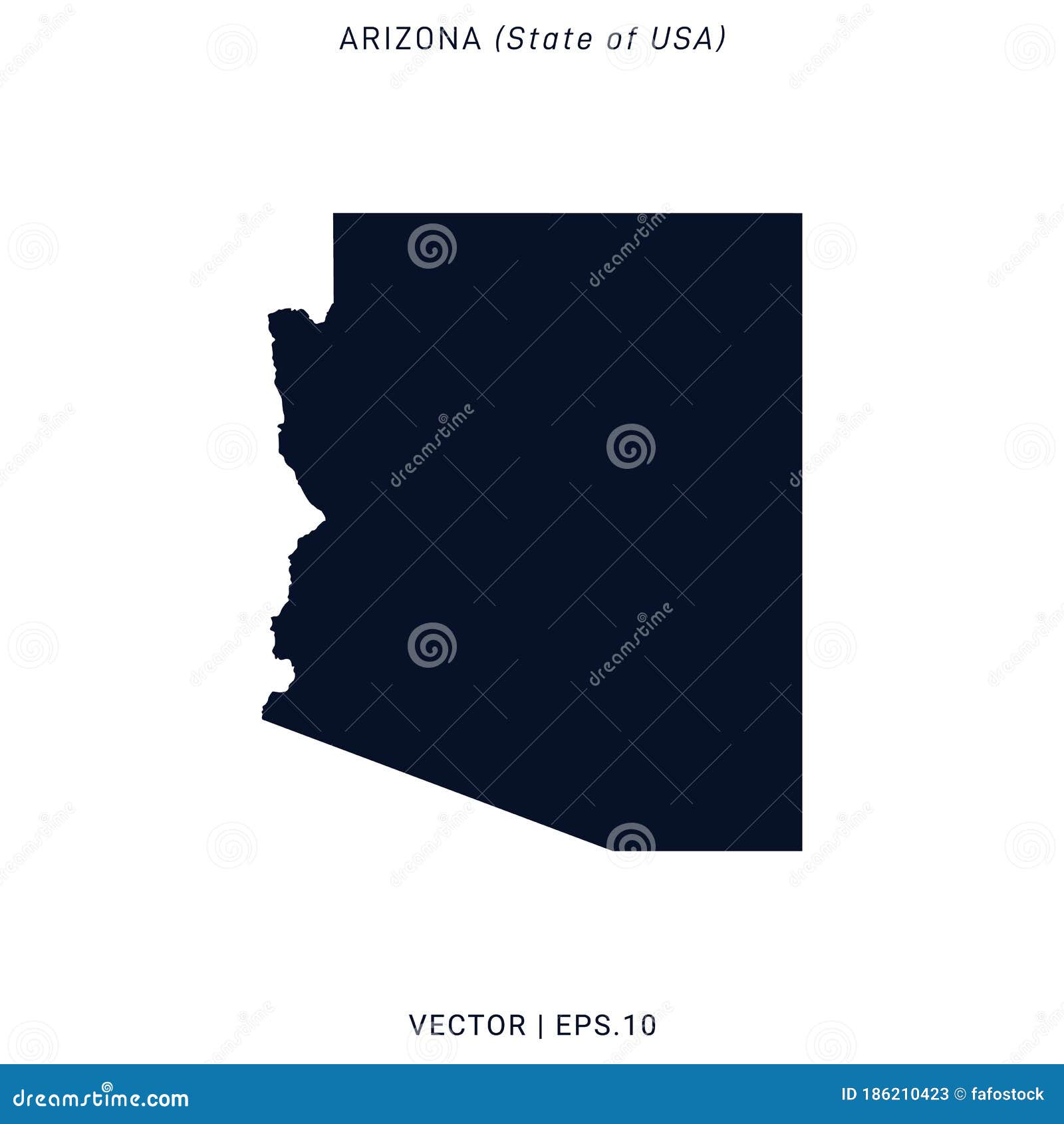 Map of Arizona Vector Design Template Stock Vector - Illustration of ...