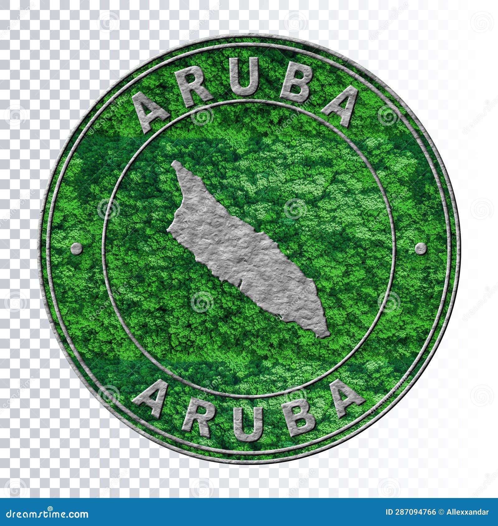 Map of Aruba, Environment Concept, Co2 Emission Concept Stock Photo ...