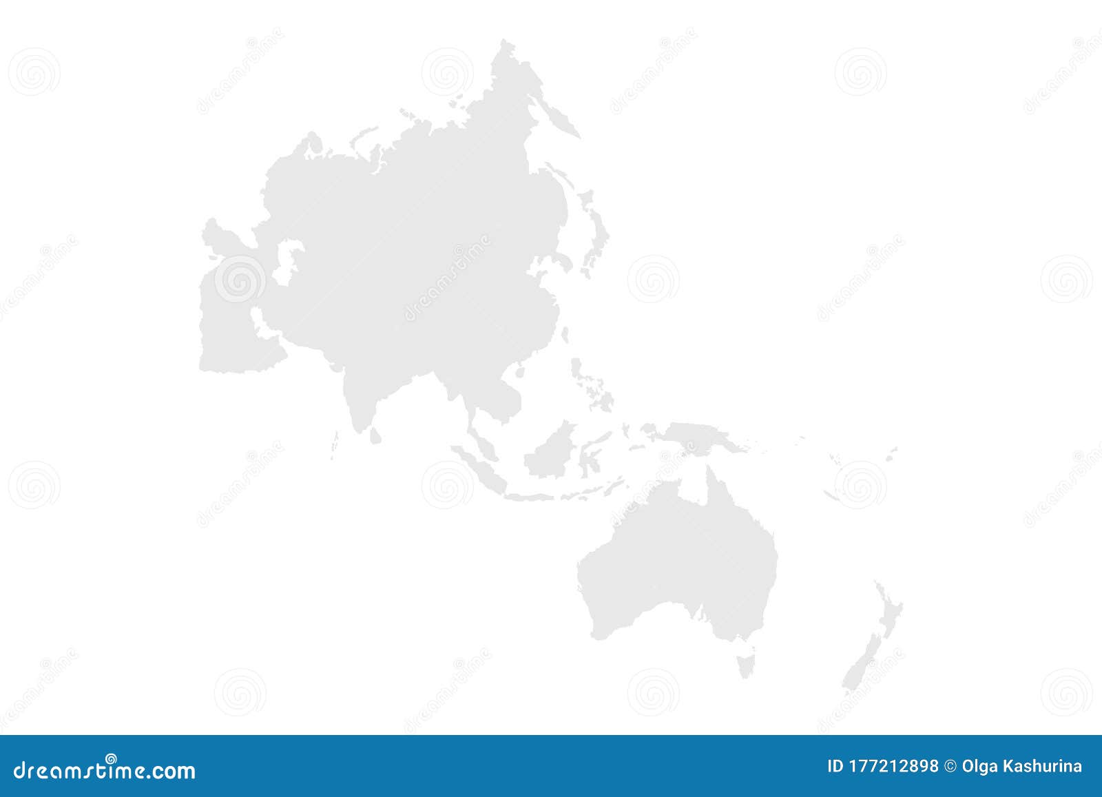 Map of Asia Pacific stock vector. Illustration of darussalam - 177212898