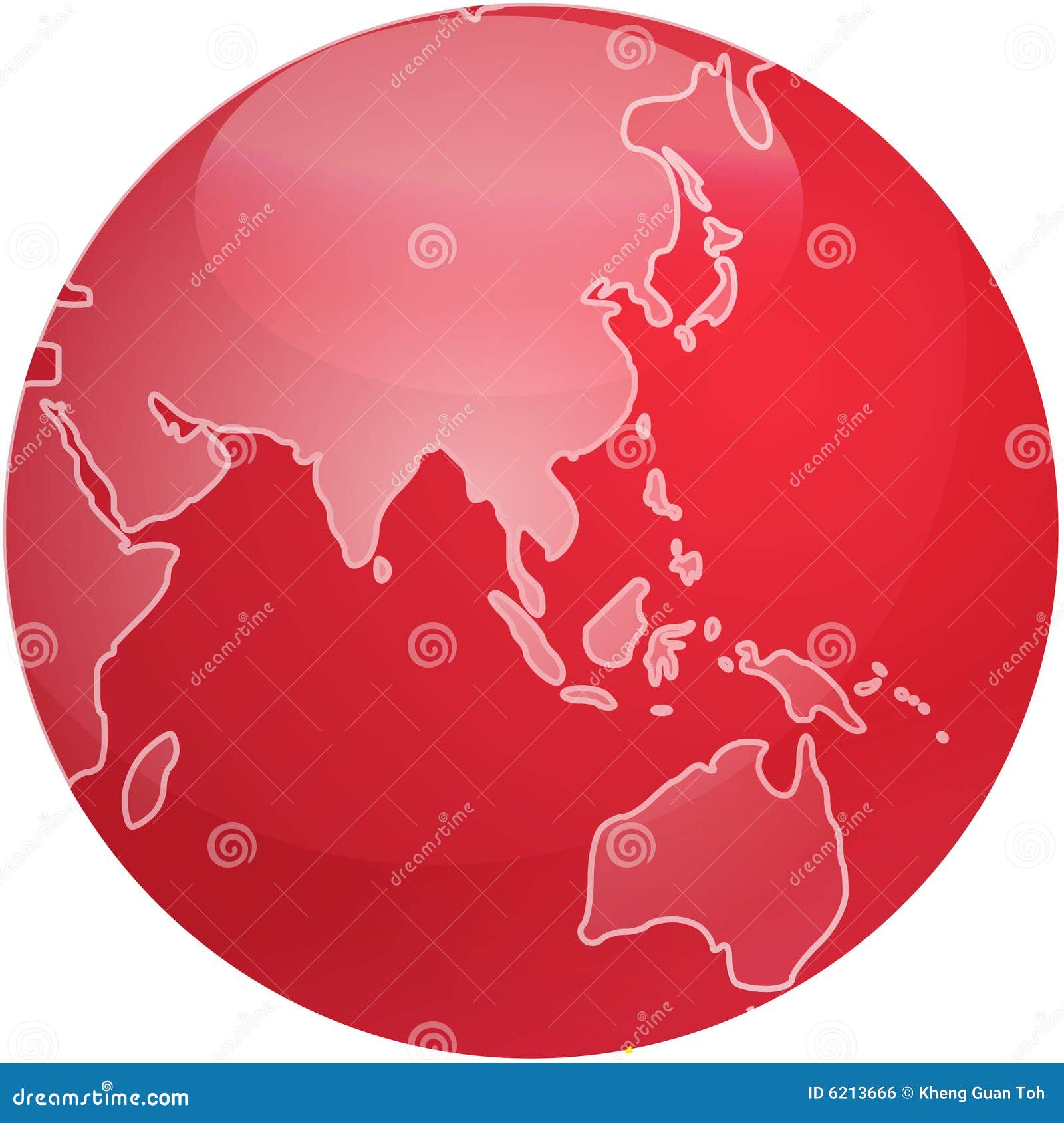 Map of Asia sphere stock vector. Illustration of sphere - 6213666