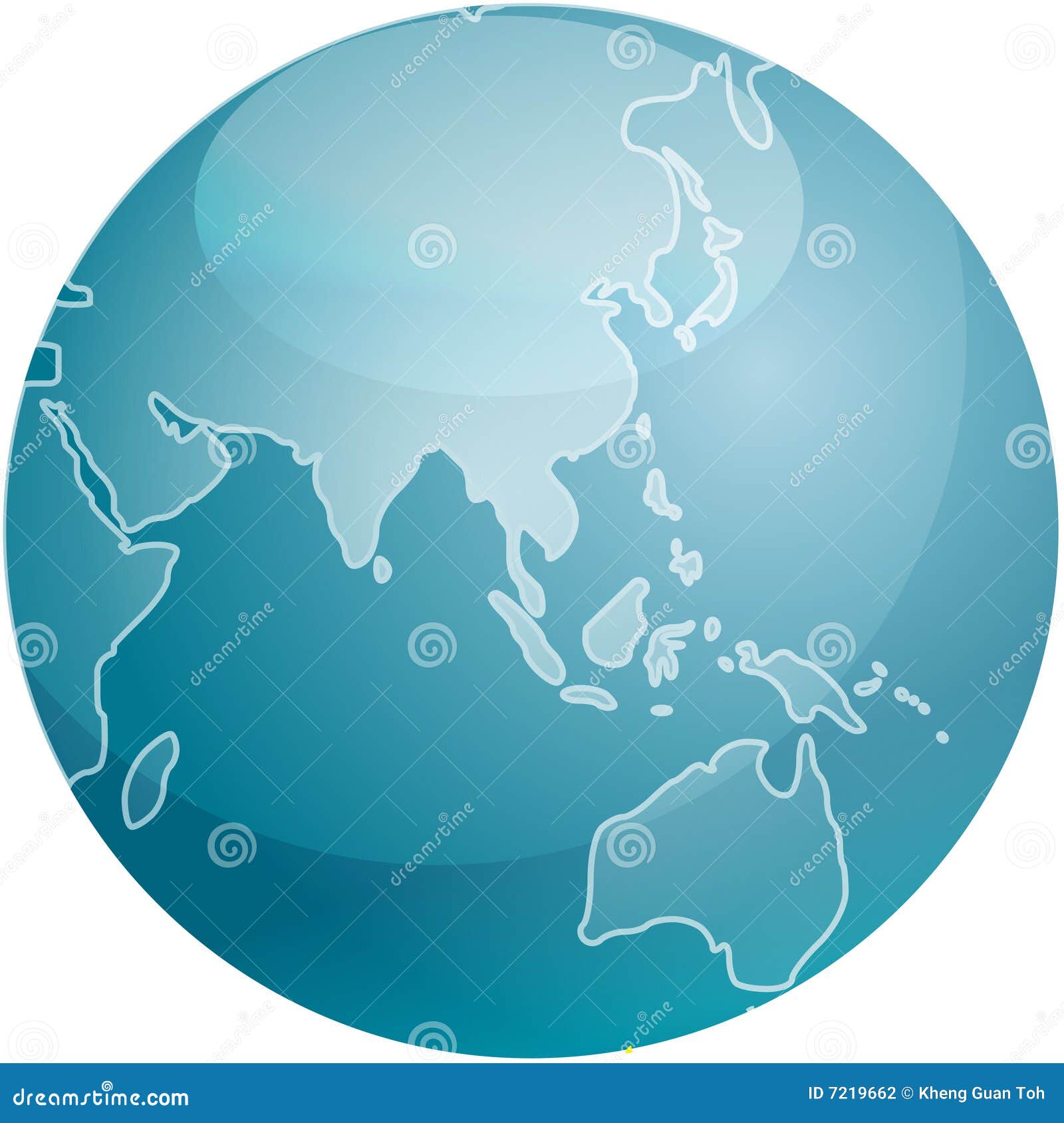 Map of Asia sphere stock vector. Illustration of asian - 7219662