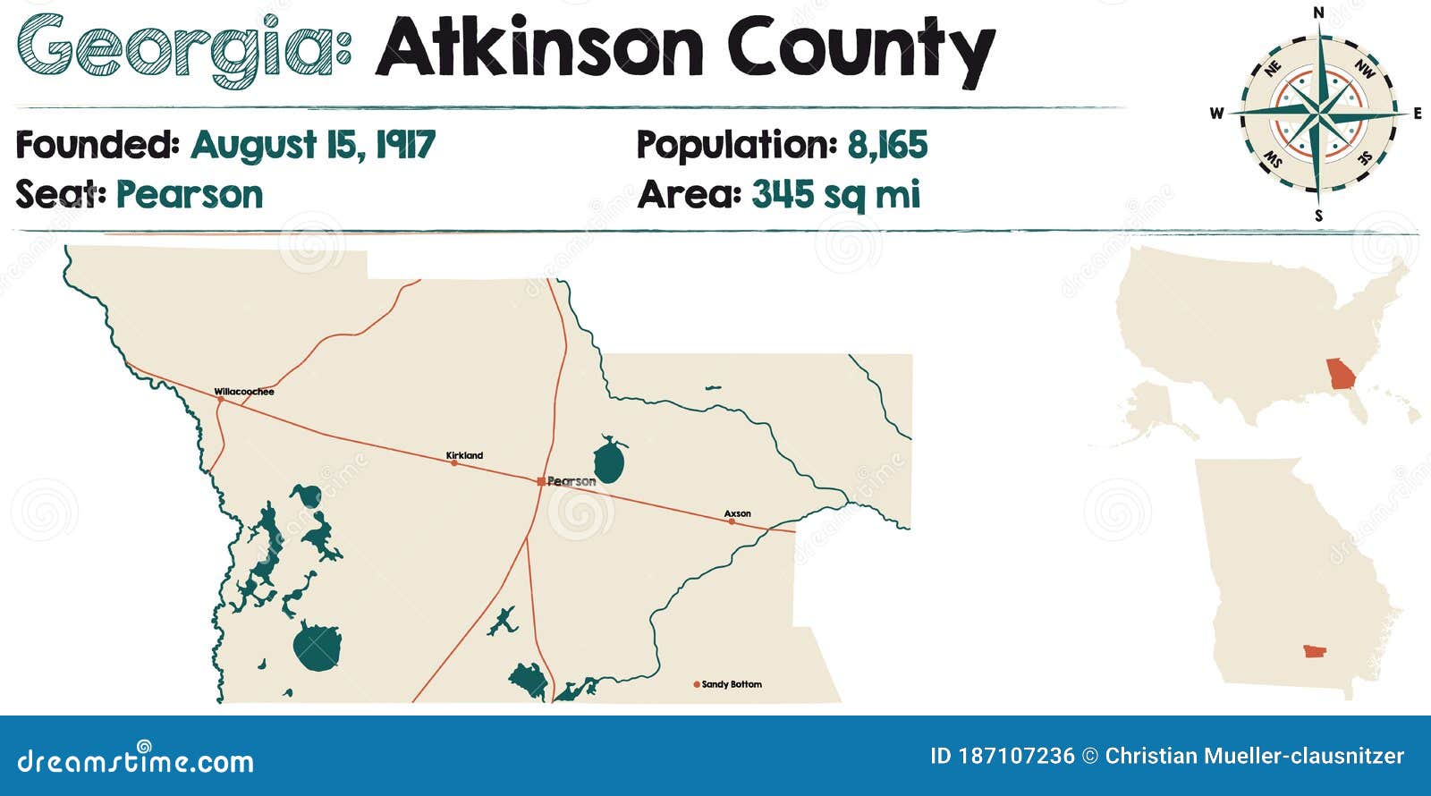 Atkinson County Stock Illustrations – 16 Atkinson County Stock ...