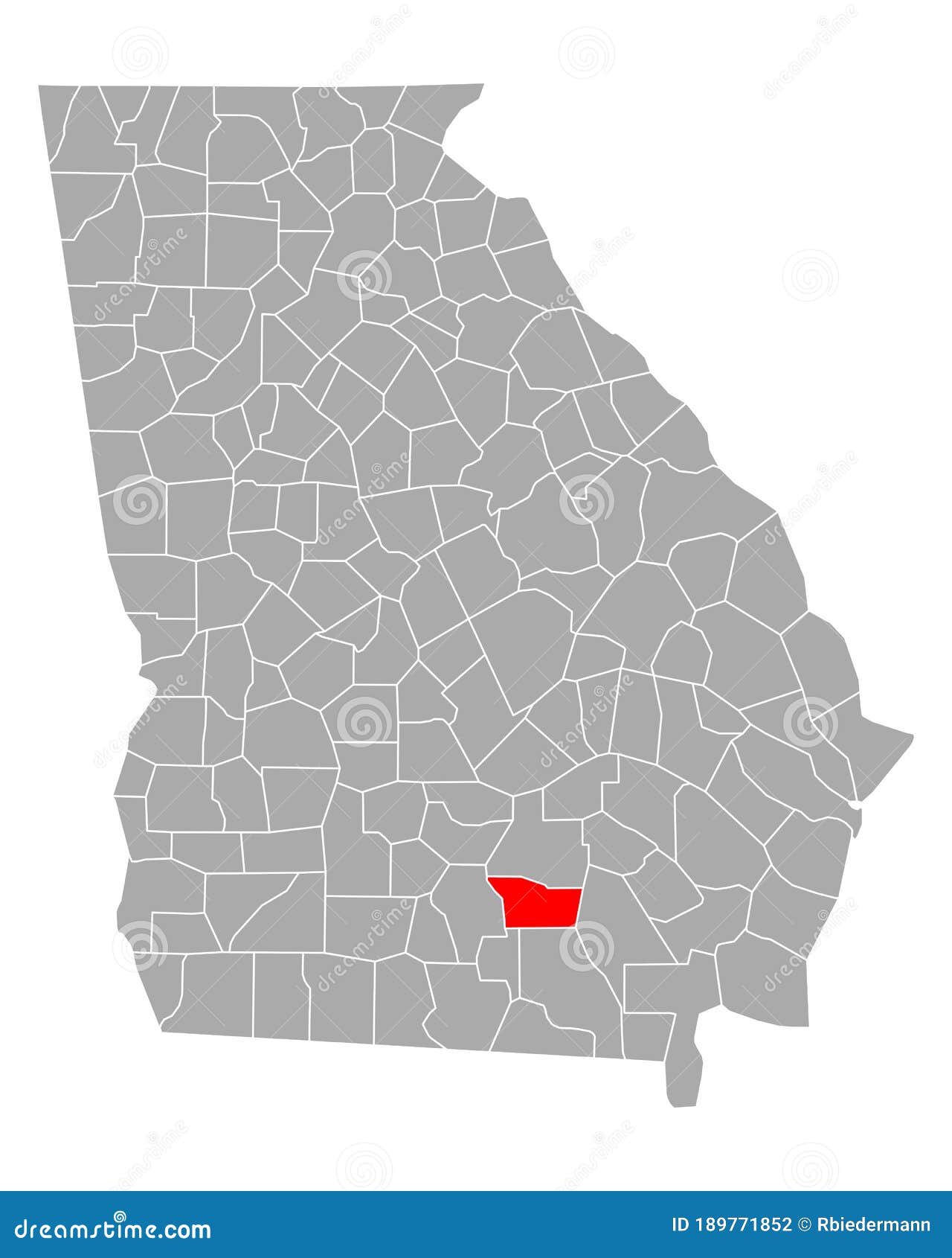 Map of Atkinson in Georgia stock vector. Illustration of contour ...