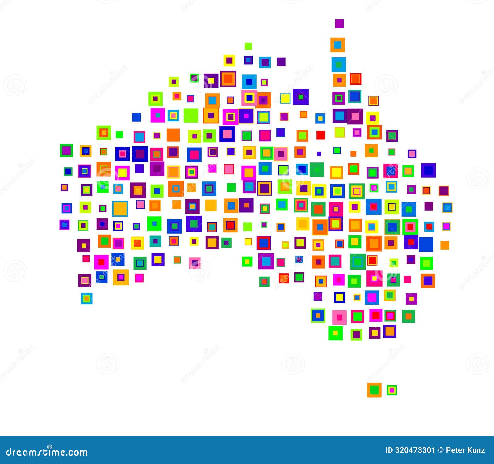 Abstract map of Australia stock vector. Illustration of cartography ...