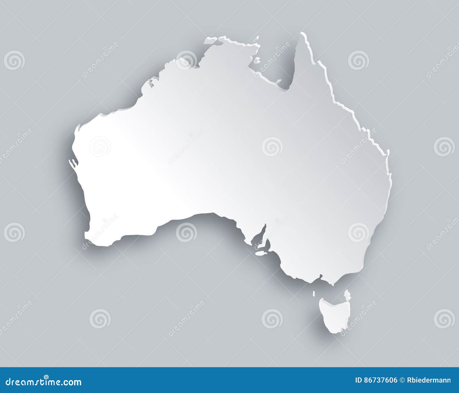 Map of Australia stock vector. Illustration of paper - 86737606