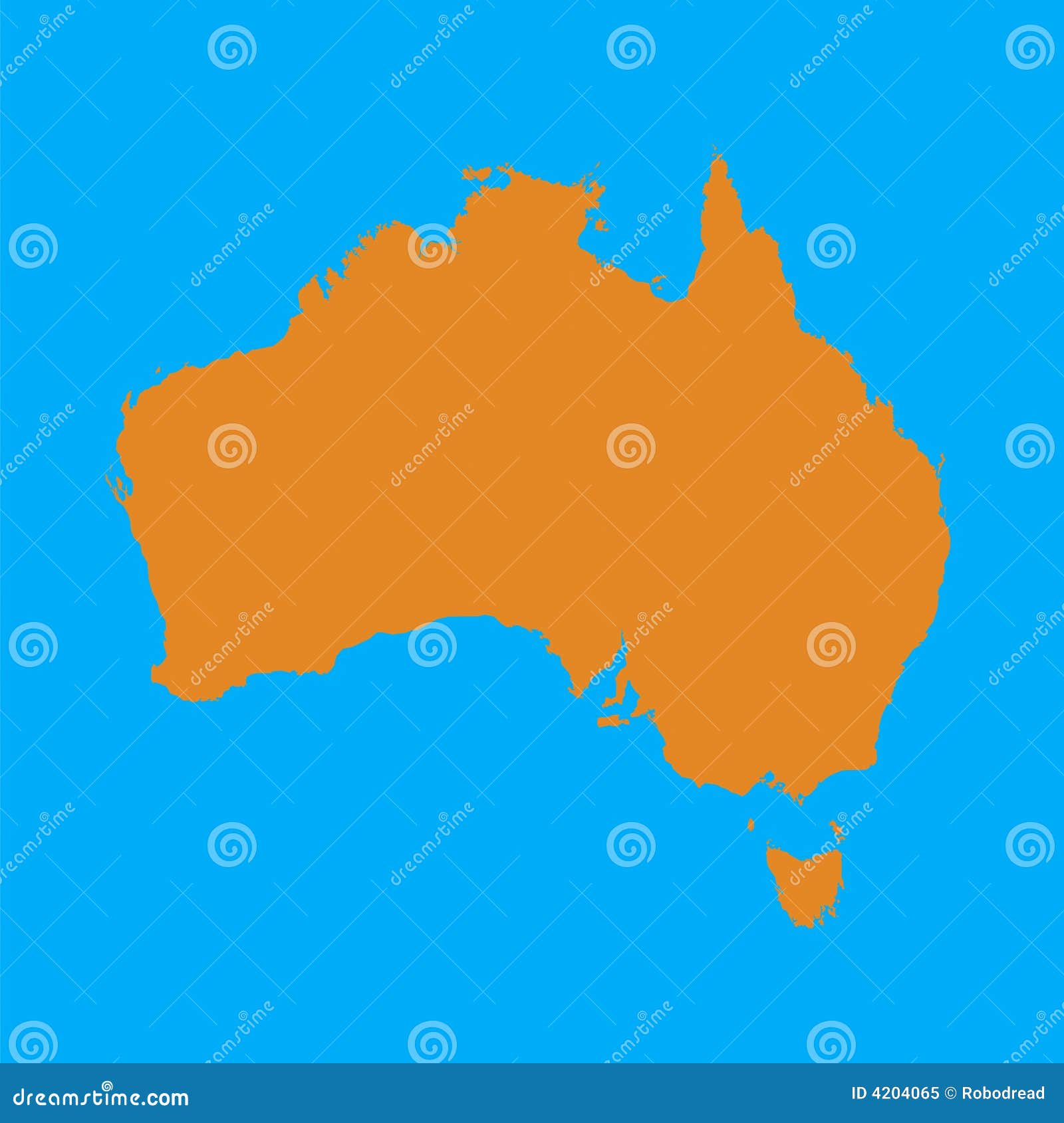 Map of the Australia drawn stock illustration. Illustration of sketch ...