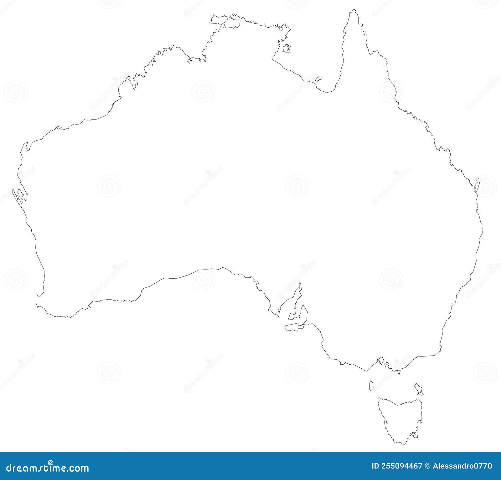 Map of Australia in white stock illustration. Illustration of flag ...