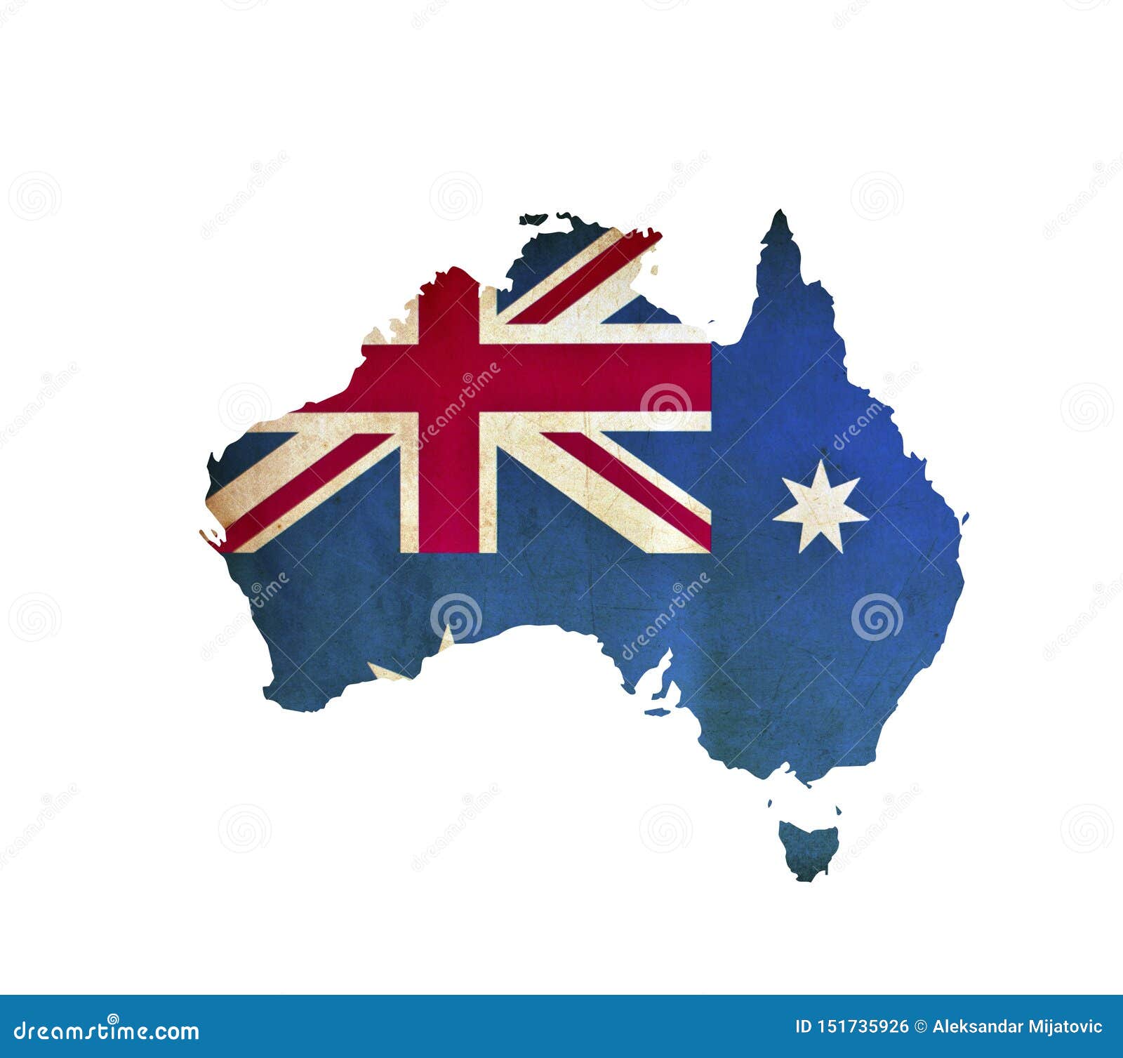 Map of Australia isolated stock photo. Image of boundary - 151735926