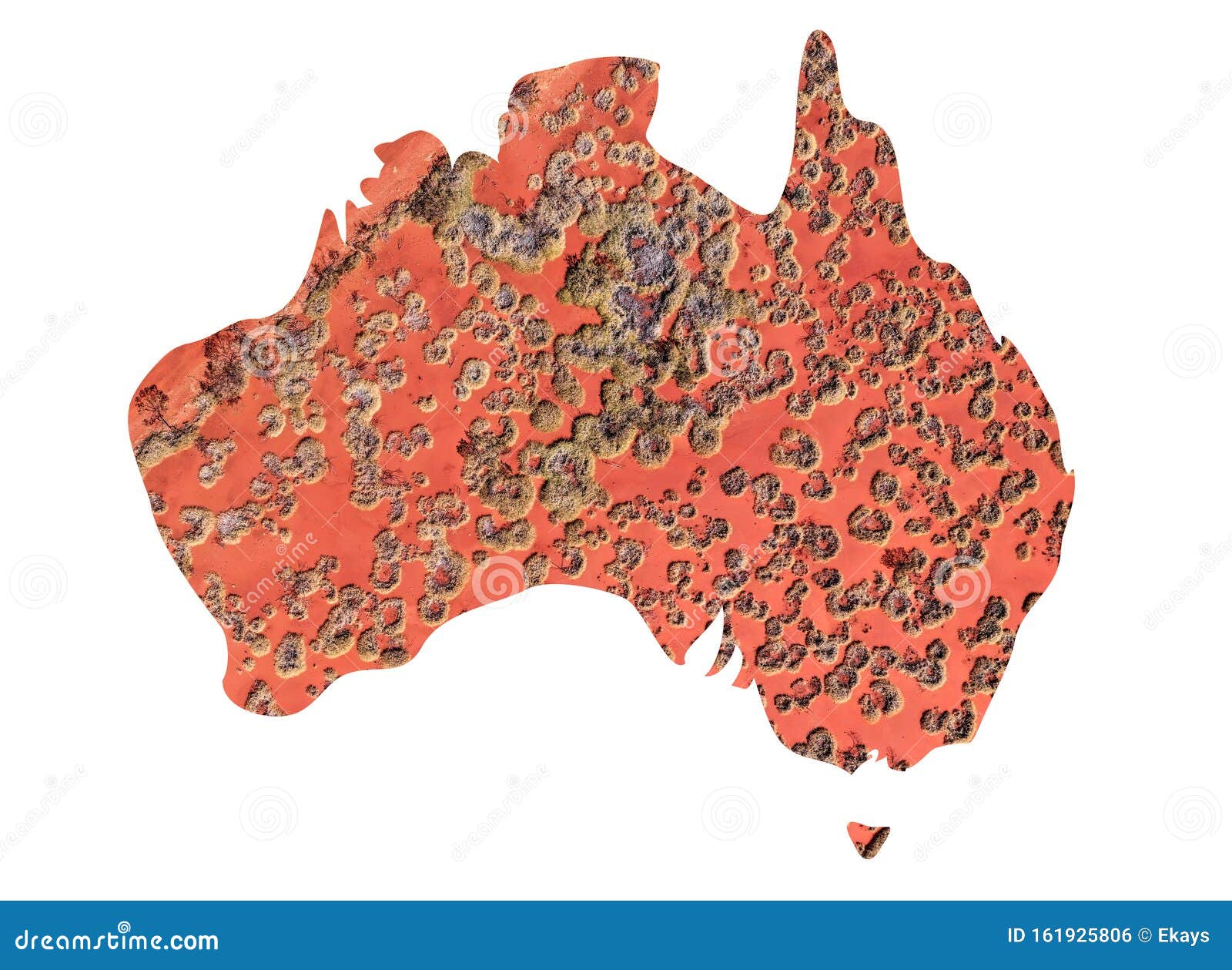 Map of Australia with Arid Background Stock Photo - Image of texture ...