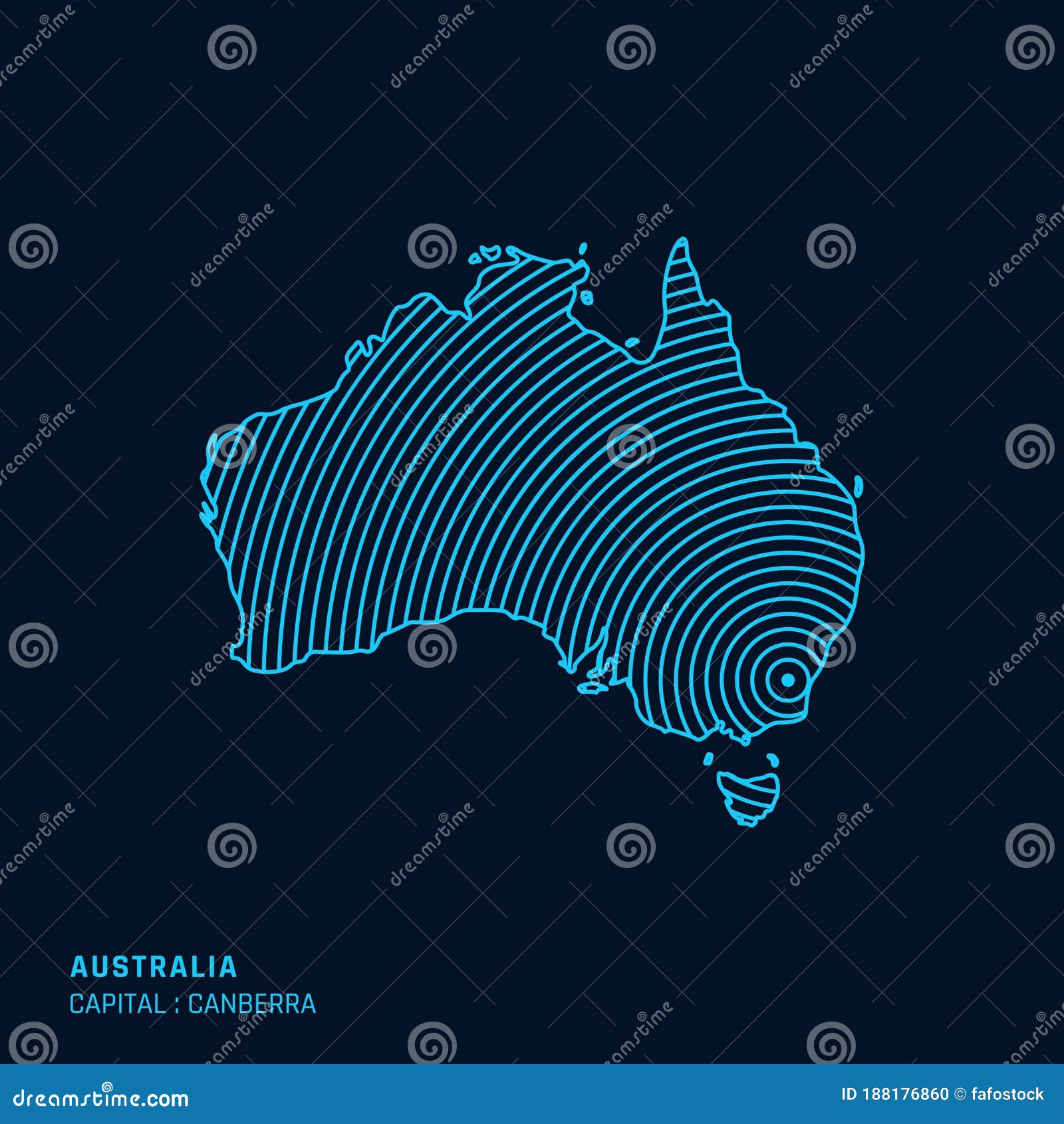 Map of Australia Vector Design Template Stock Vector - Illustration of ...