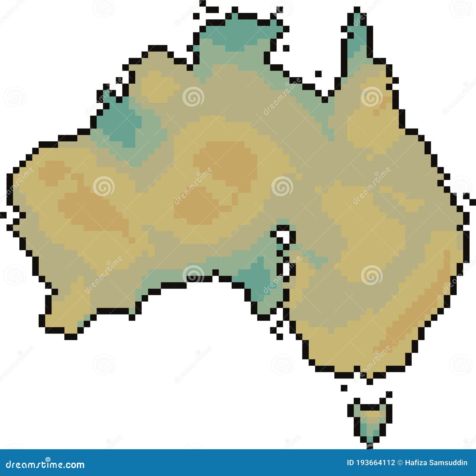Map of Australia. Vector Illustration Decorative Design Stock Vector ...