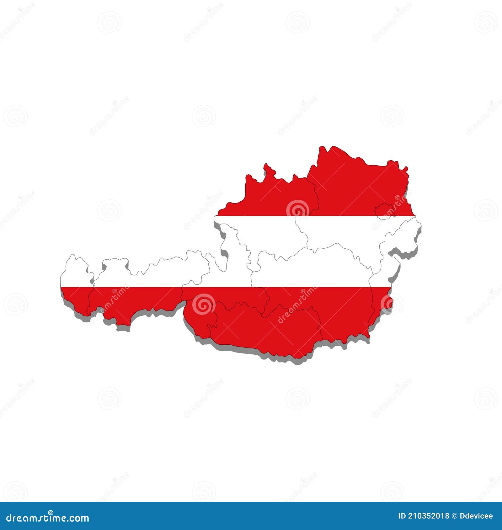 Austrian Cities Abstract Cityscapes Icons In Tints Of Blue Color ...