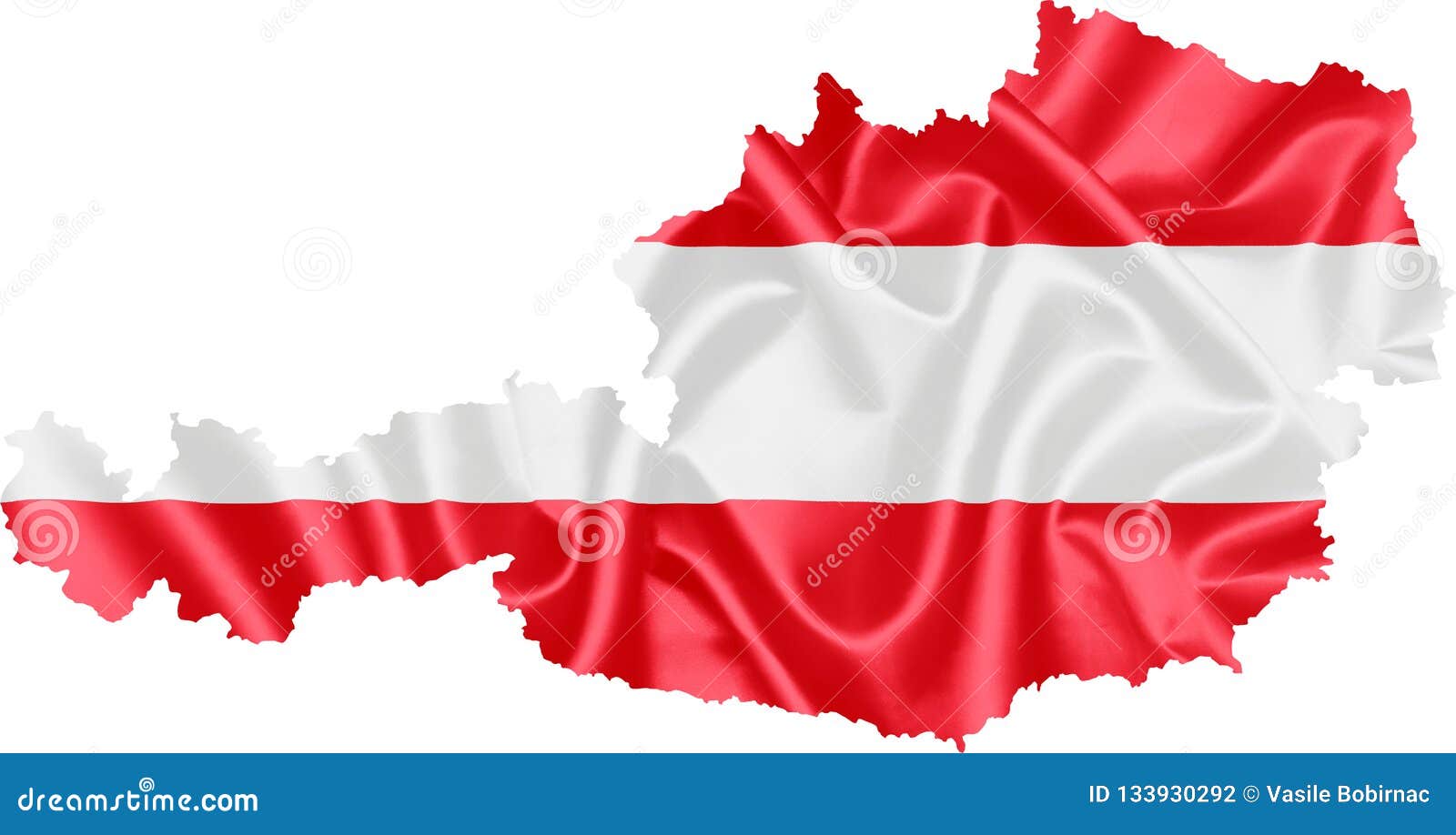 Austria Map with Flag stock illustration. Illustration of cartography ...
