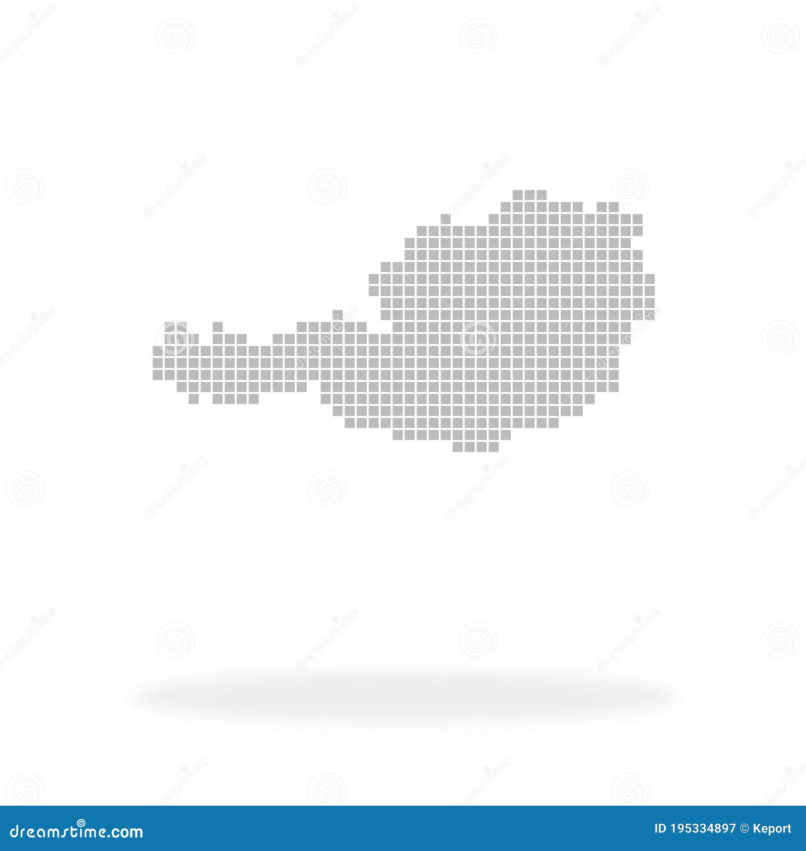 Austria Map Dots Cartoon Vector | CartoonDealer.com #11005829