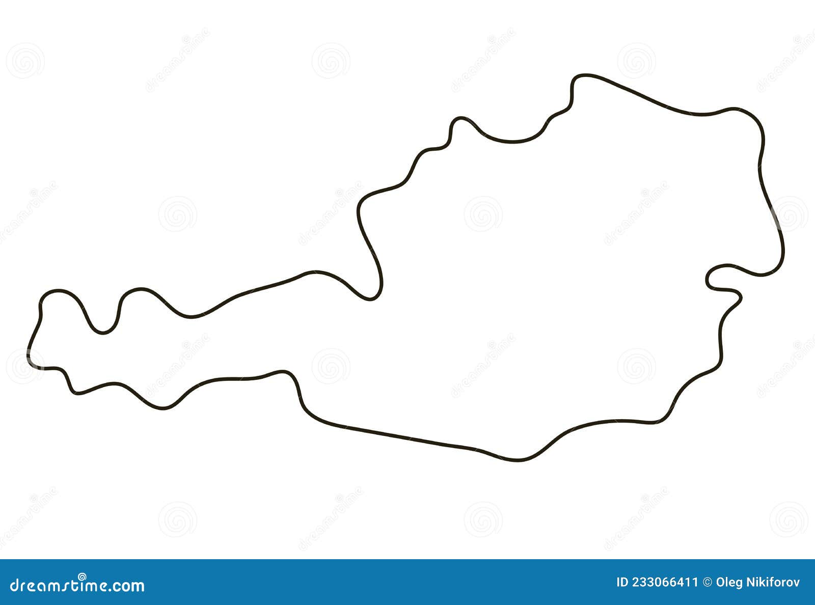 Map of Austria. Simple Outline Map Vector Illustration Stock Vector ...