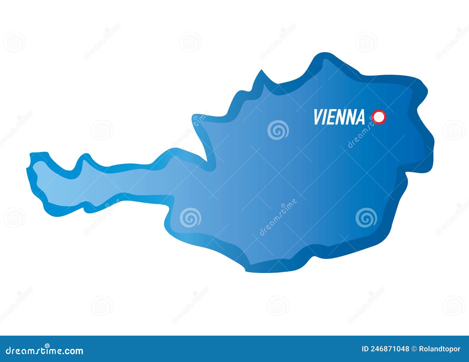 Vienna Outline Map Cartoon Vector | CartoonDealer.com #362557169
