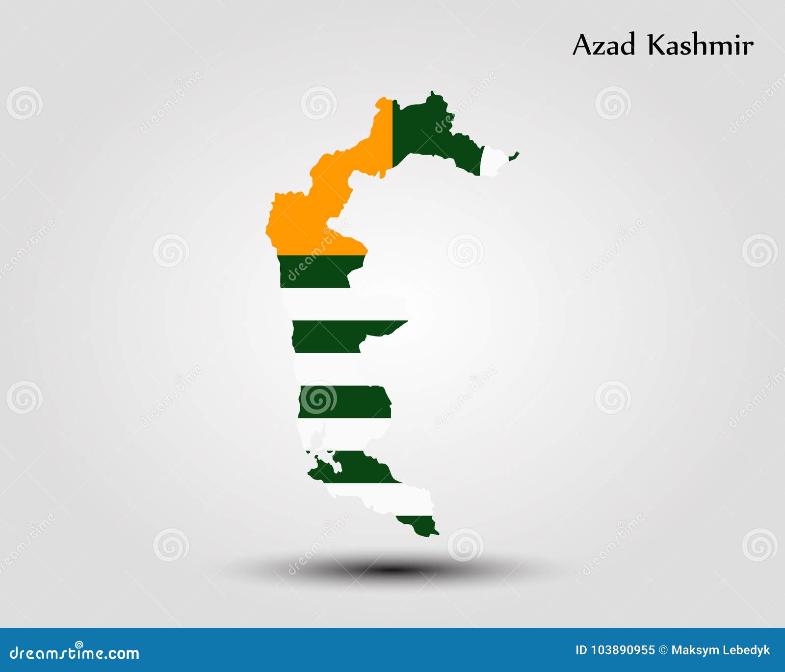 Map of Azad Kashmir stock illustration. Illustration of city - 103890955