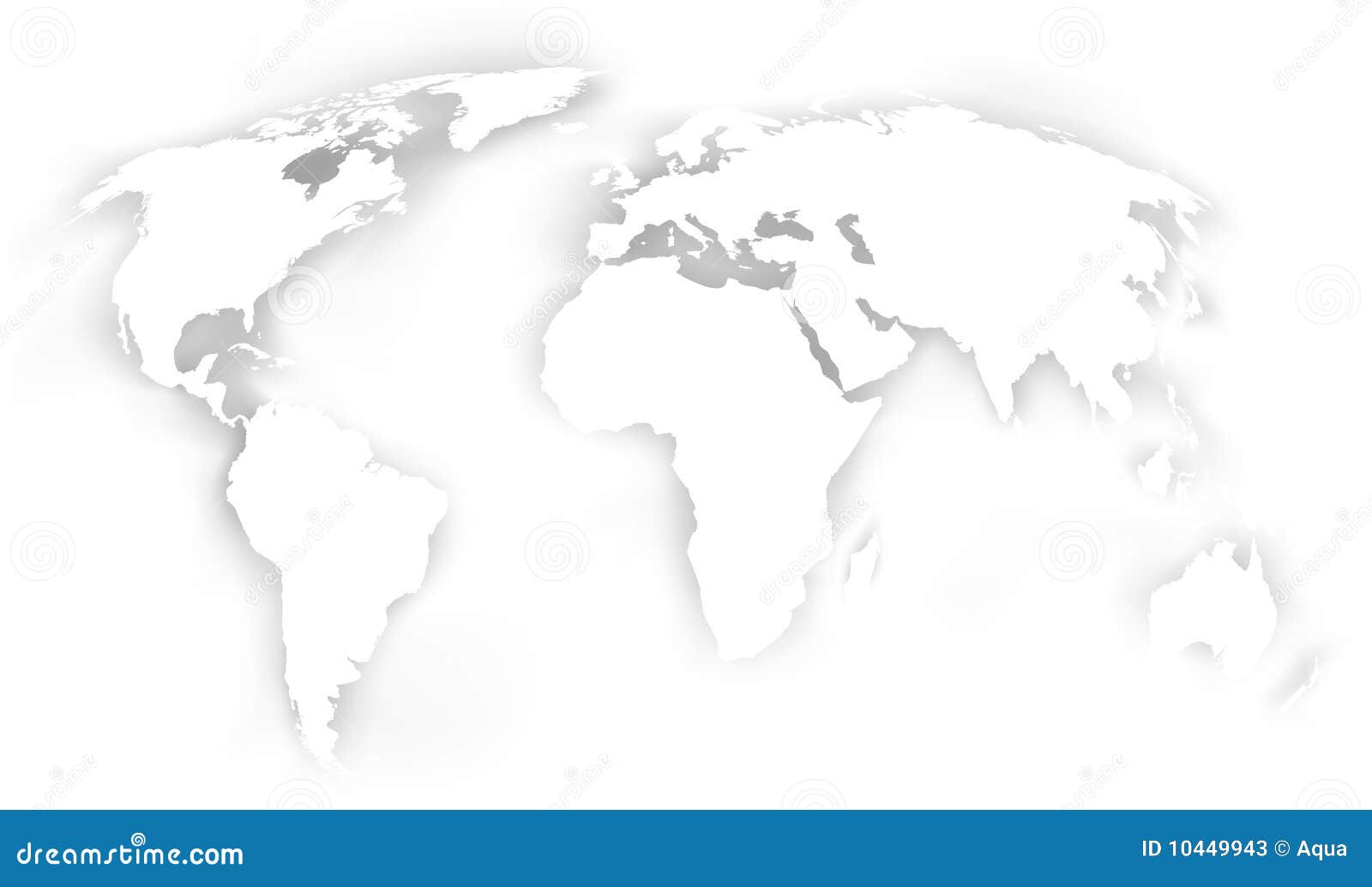 World Map With White Background