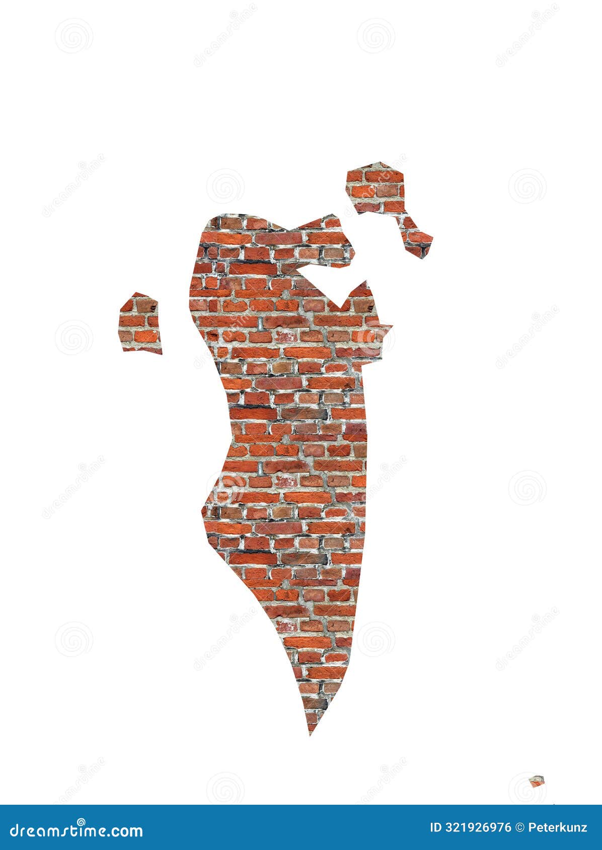 Map of Bahrain Designed As a Brick Wall Stock Illustration ...