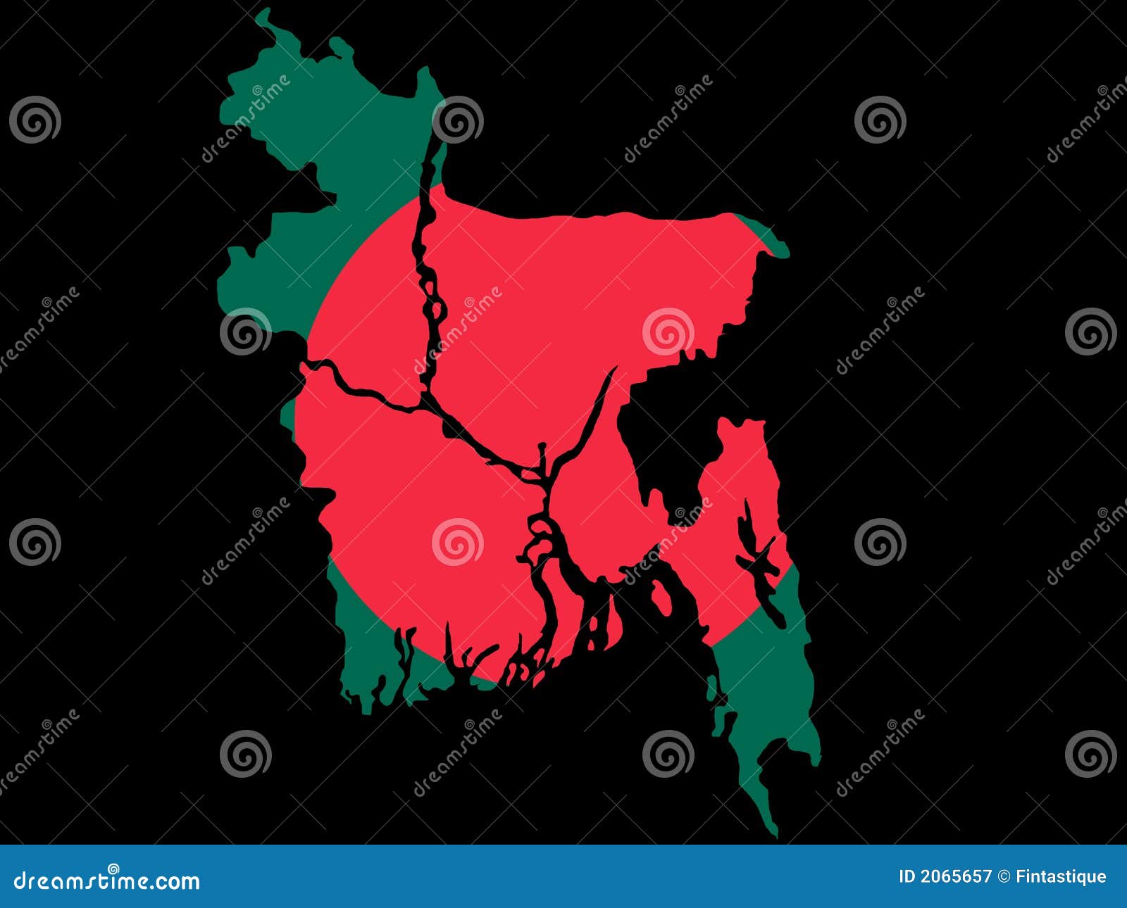 Map Of Bangladesh Cartoon Vector | CartoonDealer.com #2065657