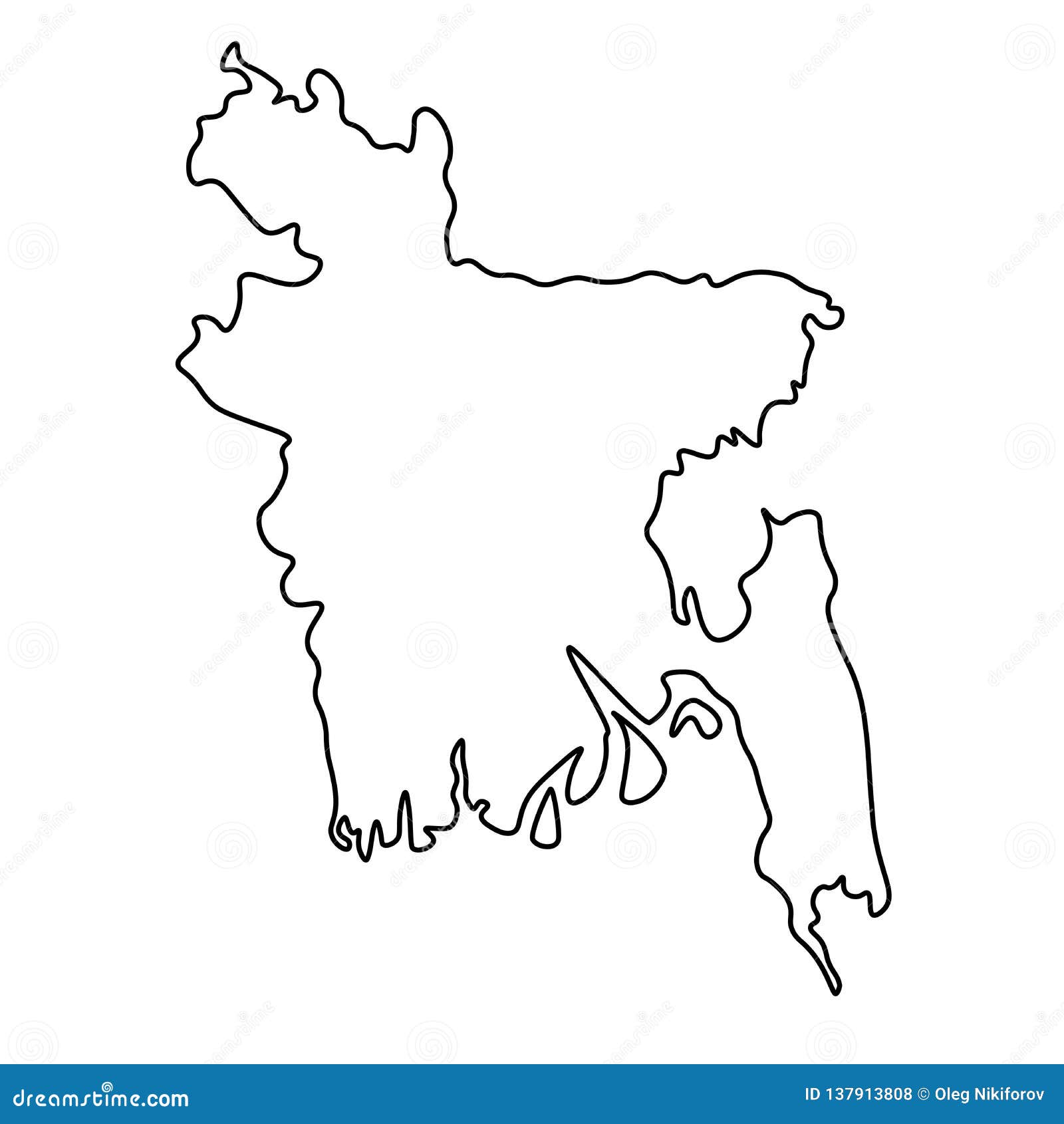 Map of Bangladesh - Outline Stock Illustration - Illustration of white ... Map of Bangladesh - Outline Stock Illustration - Illustration of white ...