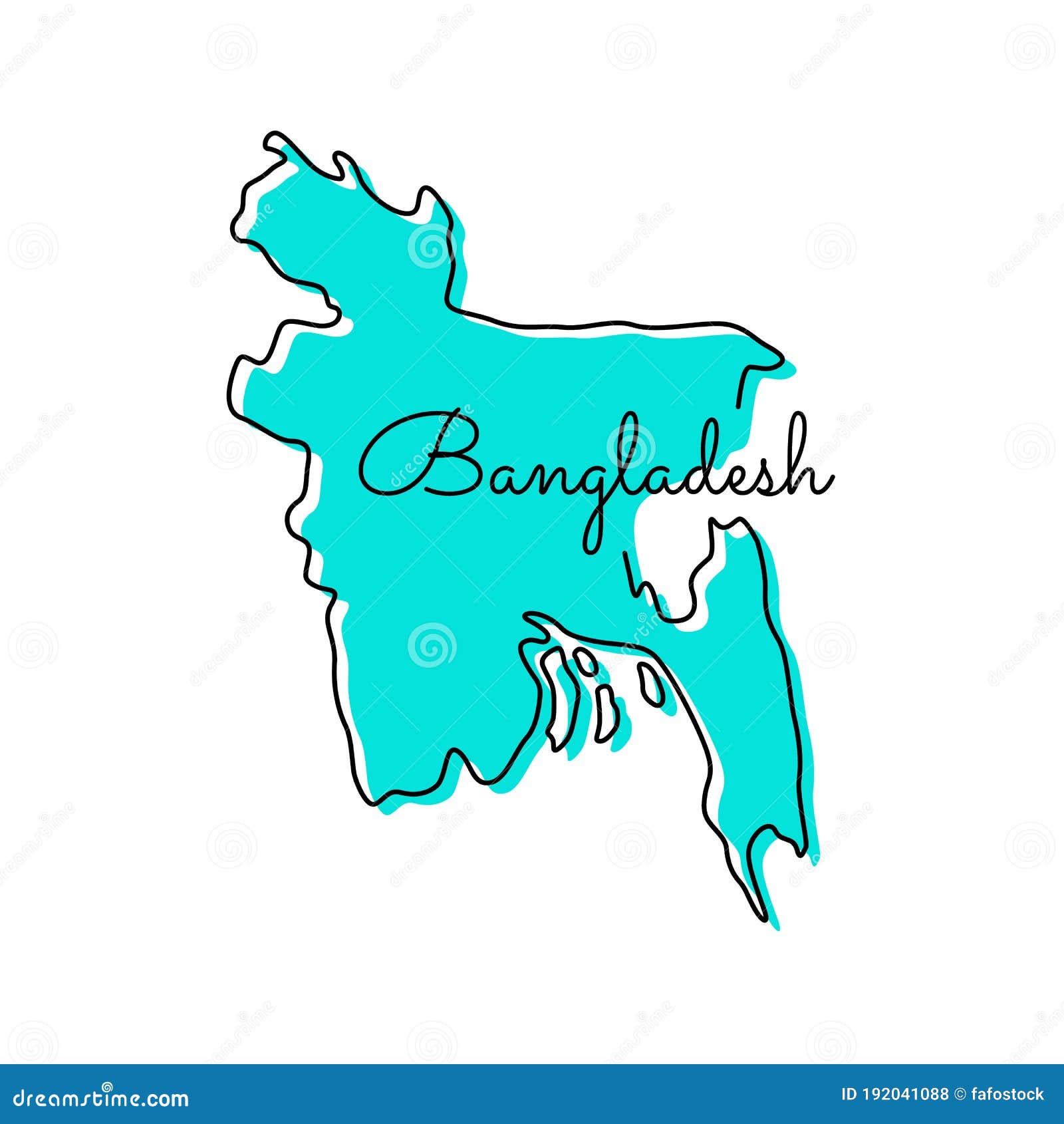 Map of Bangladesh Vector Design Template. Stock Vector - Illustration ...