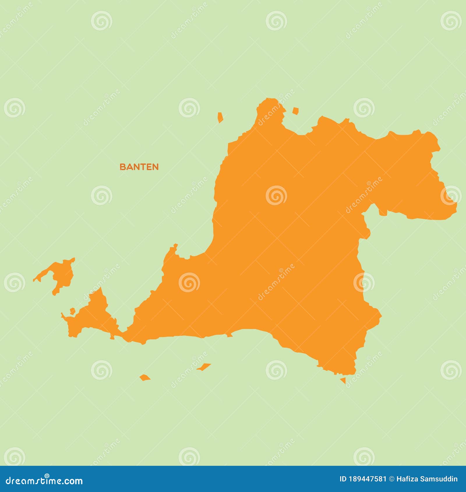 Map of Banten. Vector Illustration Decorative Design Stock Vector ...