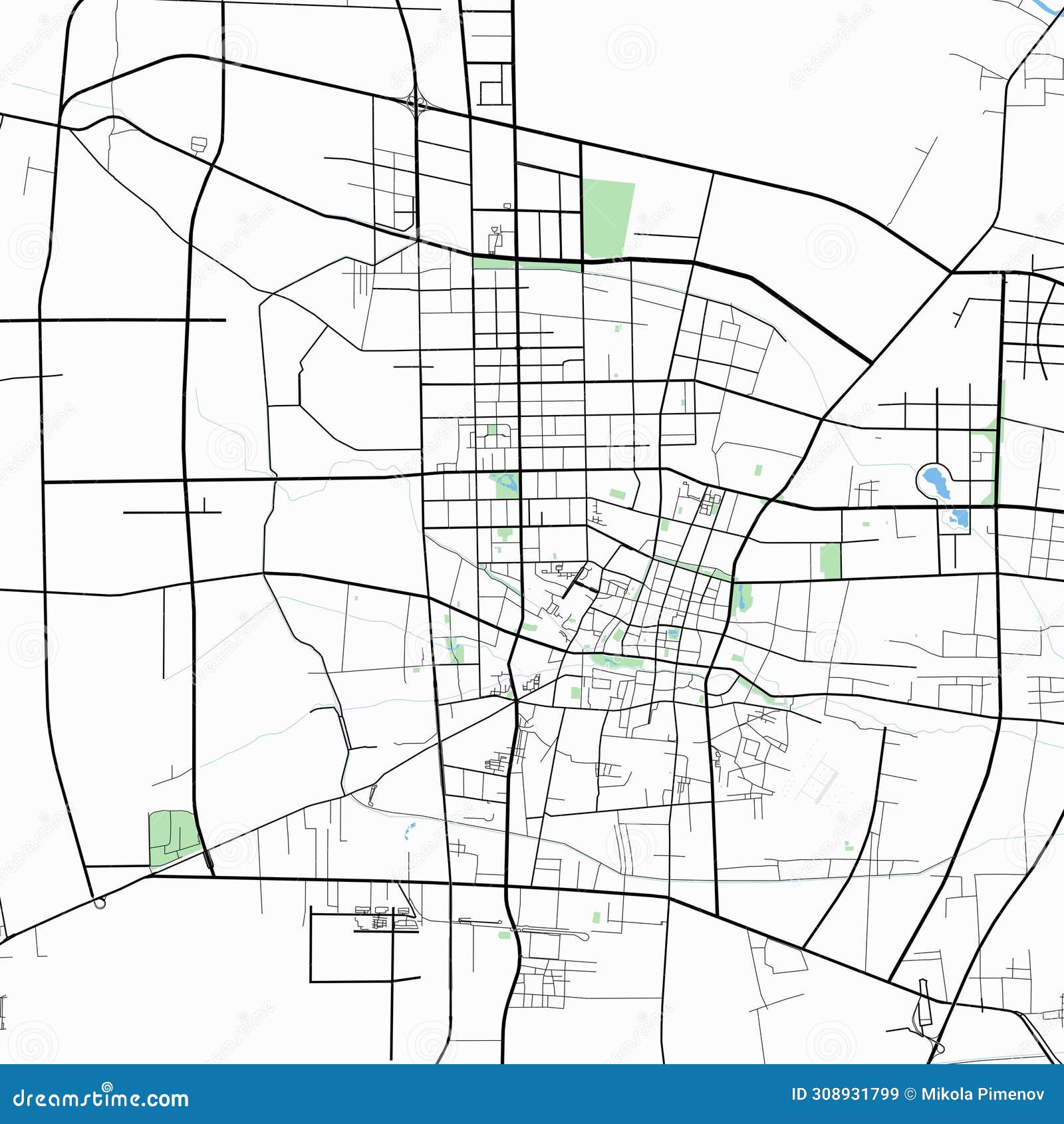 Map of Baoding city. stock illustration. Illustration of presentation ...