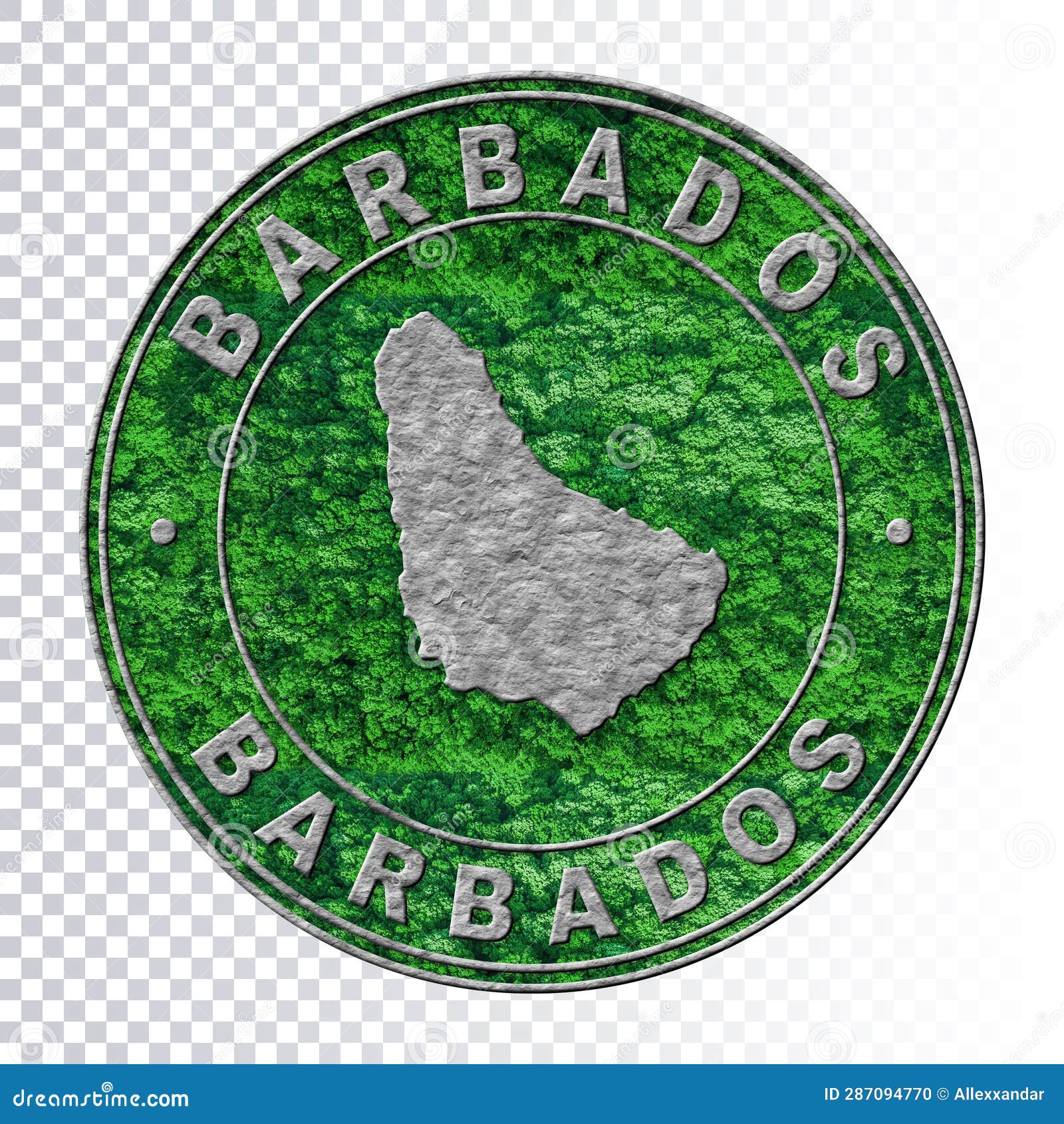 Map of Barbados, Environment Concept, Co2 Emission Concept Stock ...
