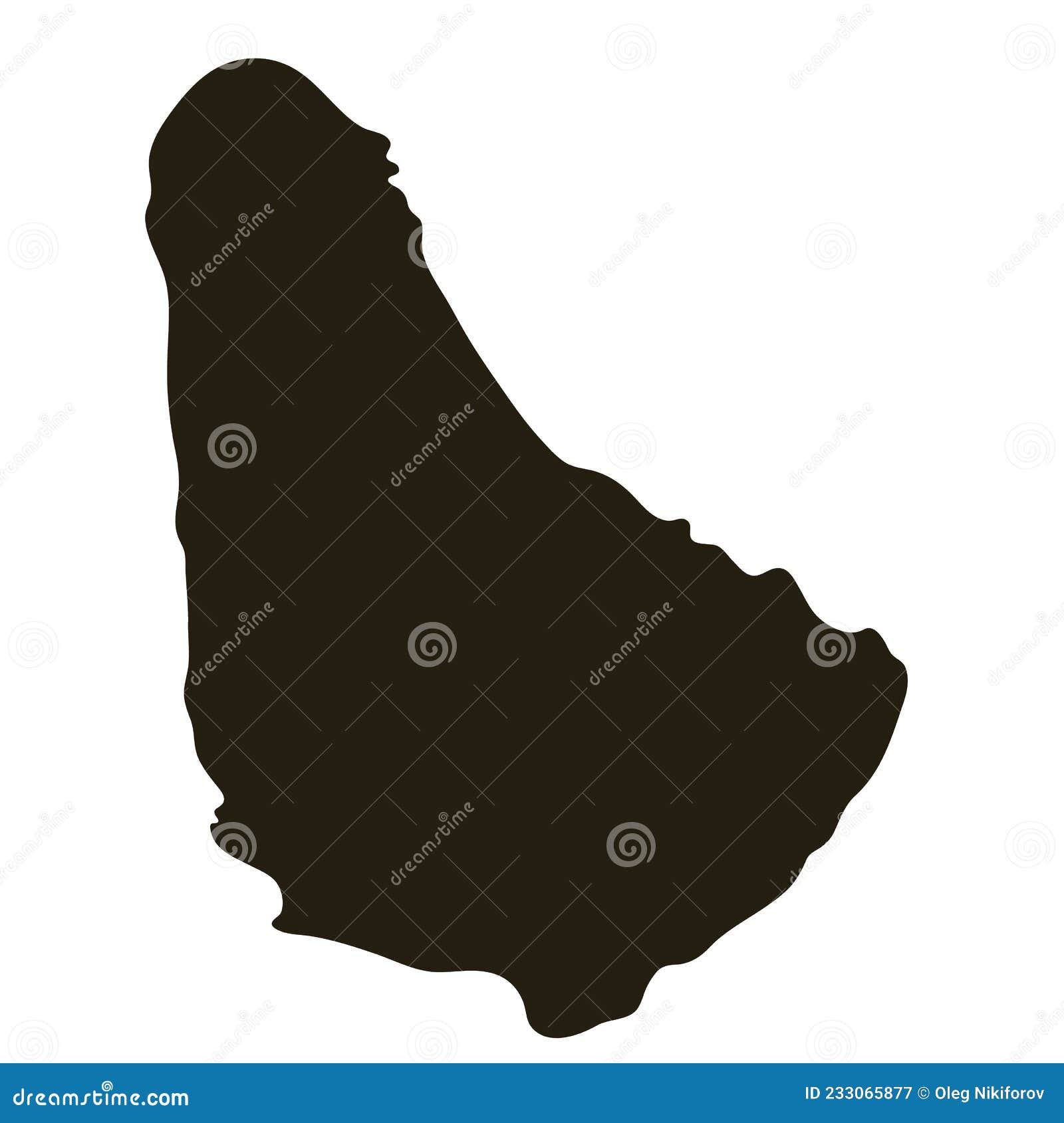 Barbados Map, Black And White Detailed Outline Regions Of The Country ...
