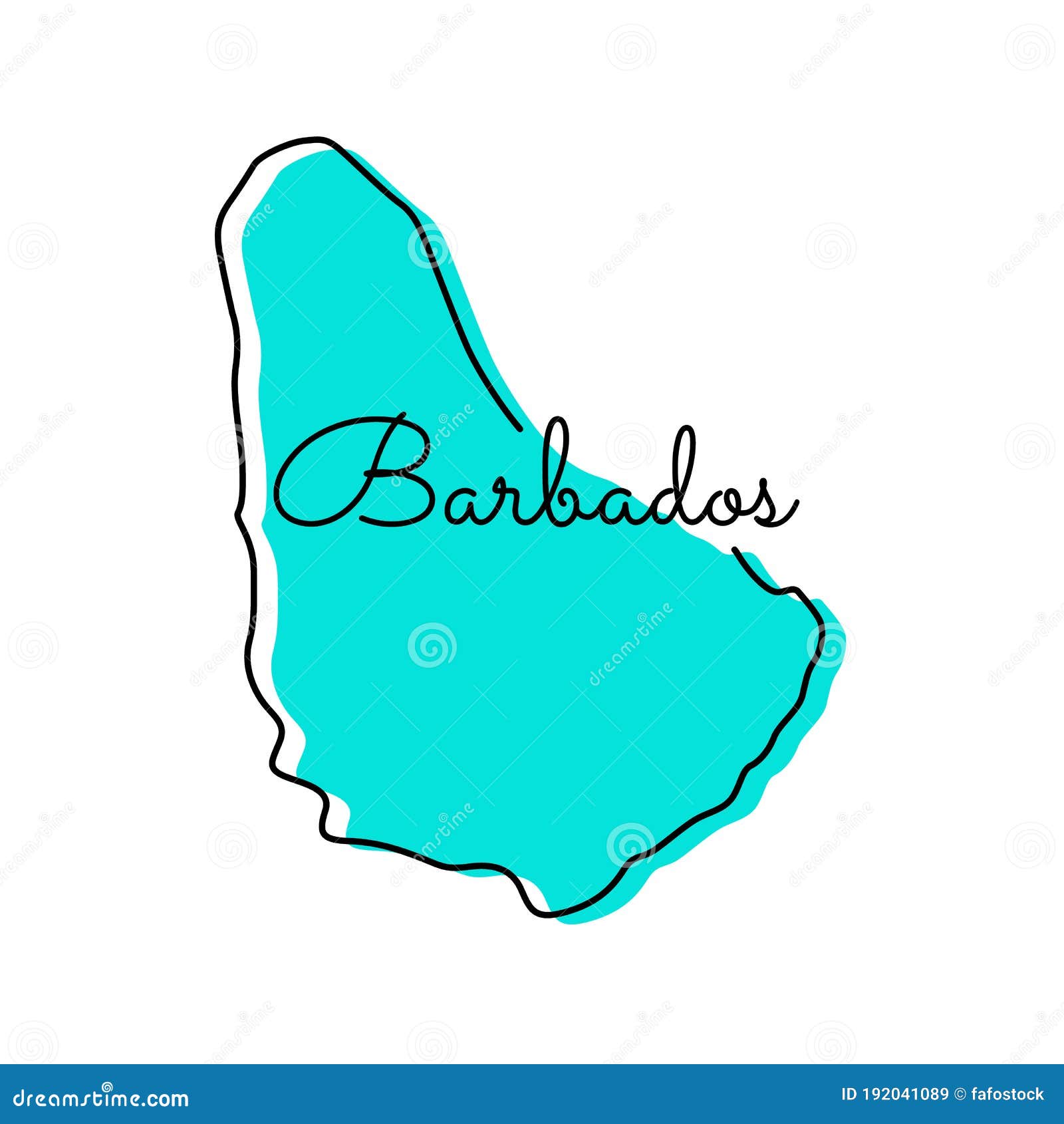 Map of Barbados Vector Design Template. Stock Vector - Illustration of ...