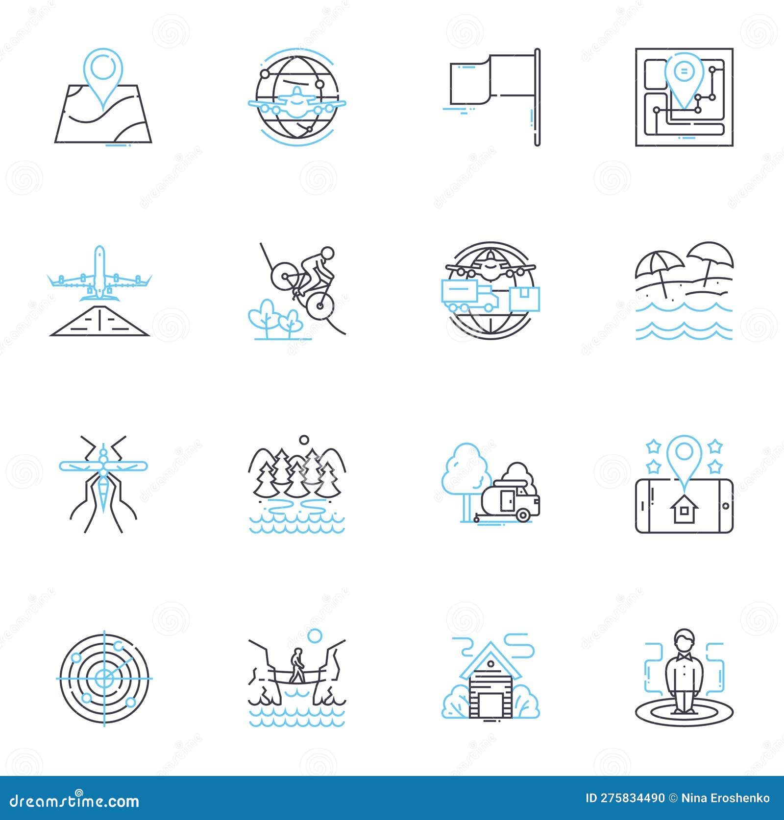 Map-based Navigation Linear Icons Set. GPS, Navigation, Directions ... Map-based Navigation Linear Icons Set. GPS, Navigation, Directions ...