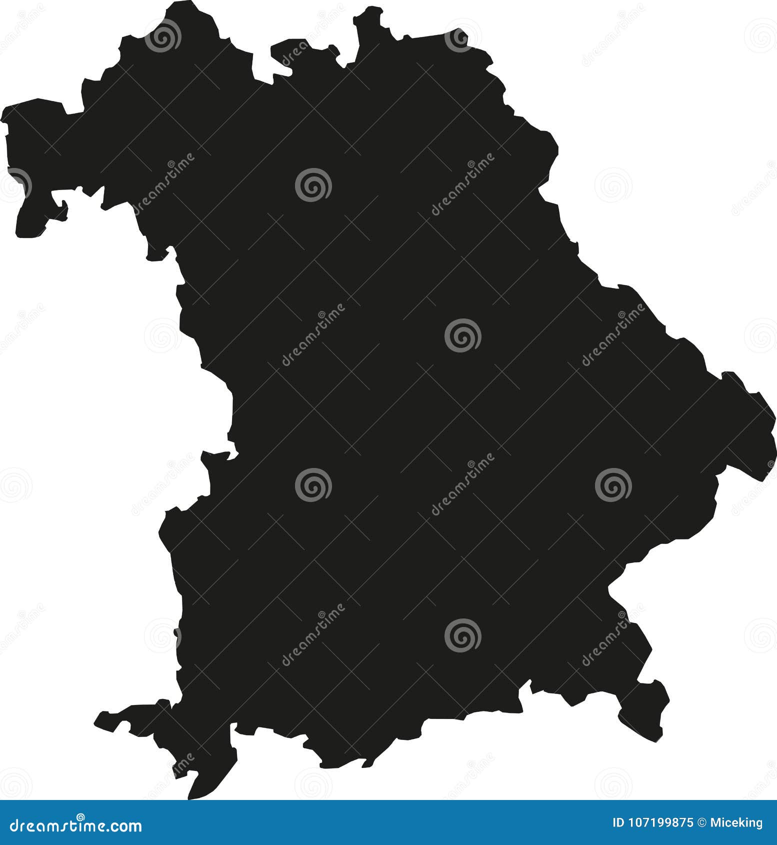 Map Of Bavaria Cartoon Vector | CartoonDealer.com #107199875