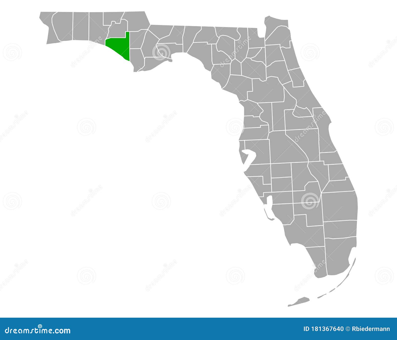 Map of Bay in Florida stock vector. Illustration of geography - 181367640