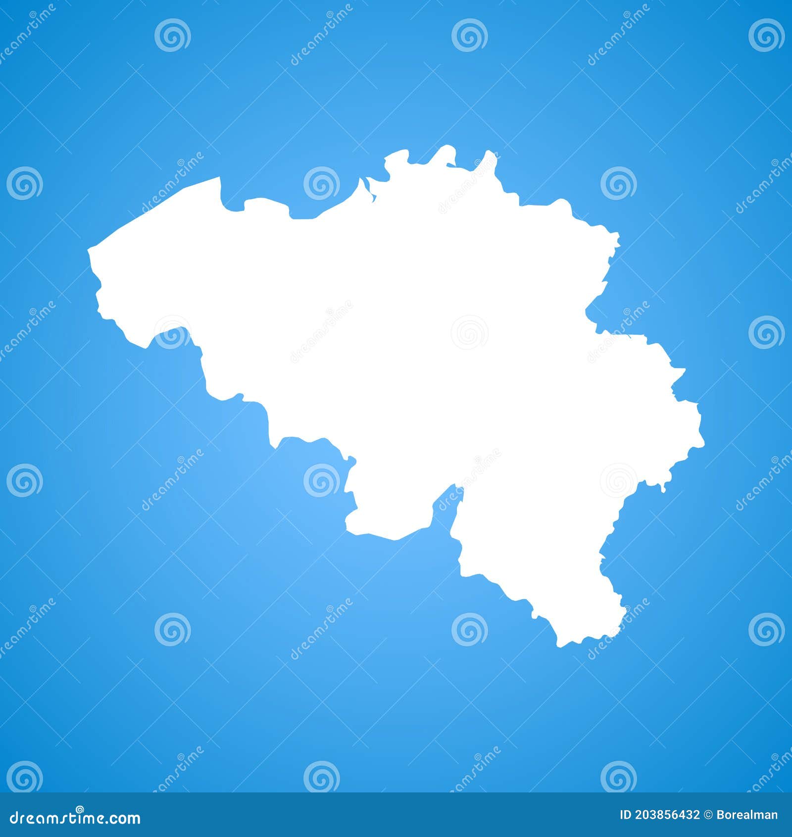 Map of the Belgium stock vector. Illustration of country - 203856432