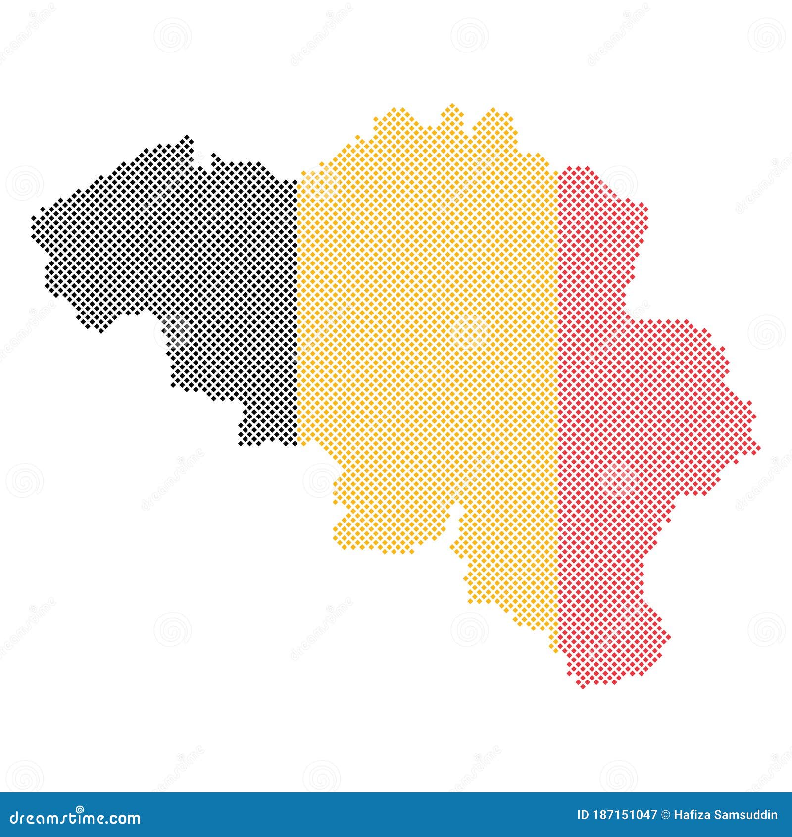 Map of Belgium. Vector Illustration Decorative Design Stock Vector ...