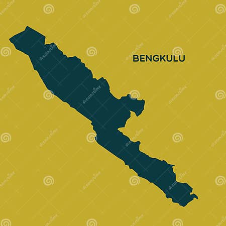 Map of Bengkulu. Vector Illustration Decorative Design Stock Vector ...