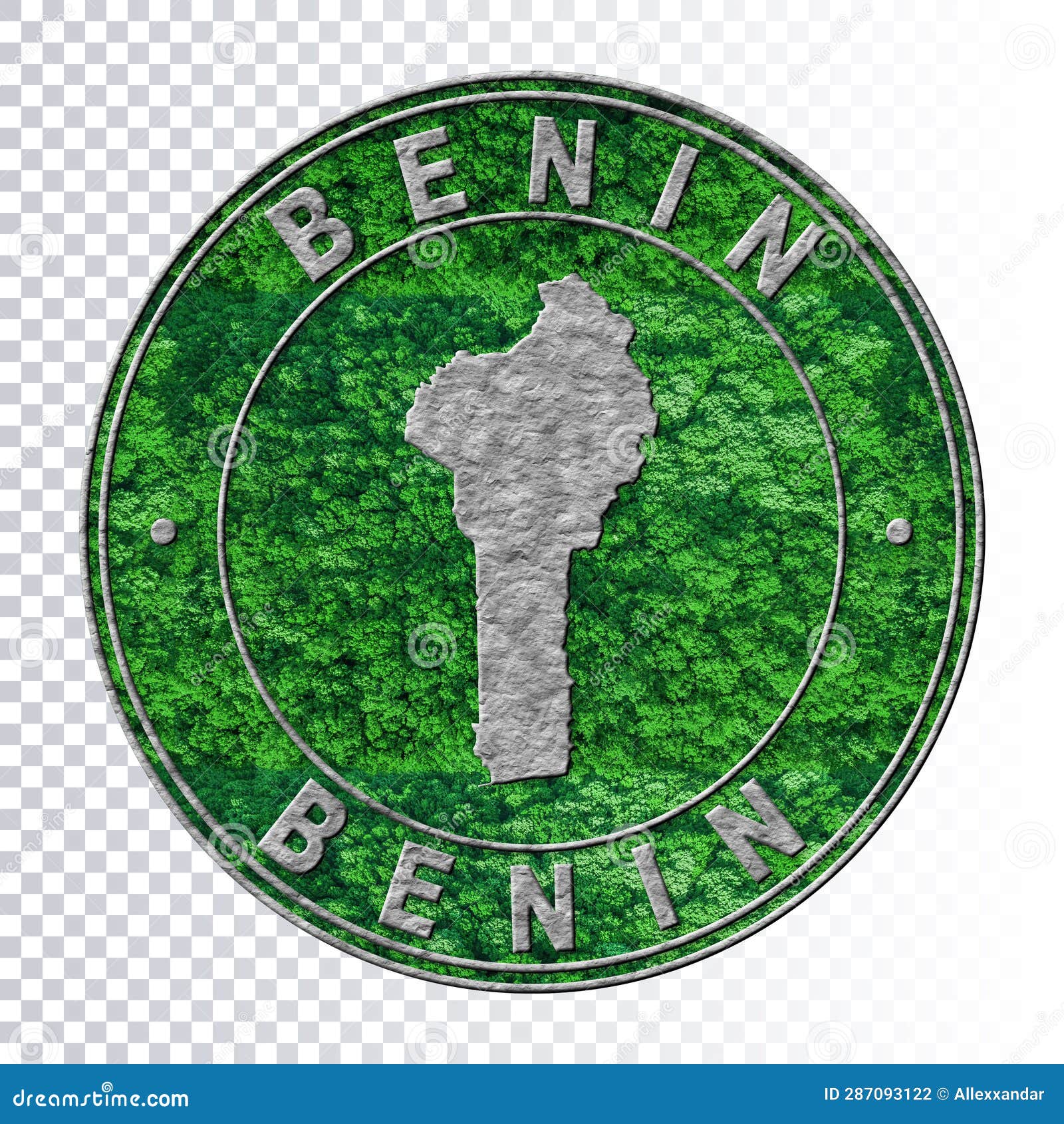 Map of Benin, Environment Concept, CO2 Emission Concept Stock ...
