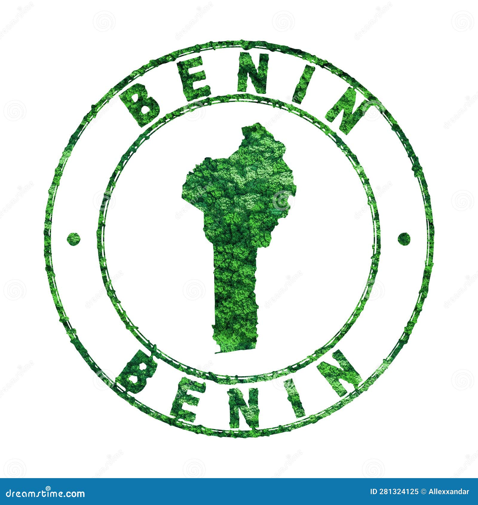 Map of Benin, Postal Stamp, Sustainable Development, CO2 Emission ...