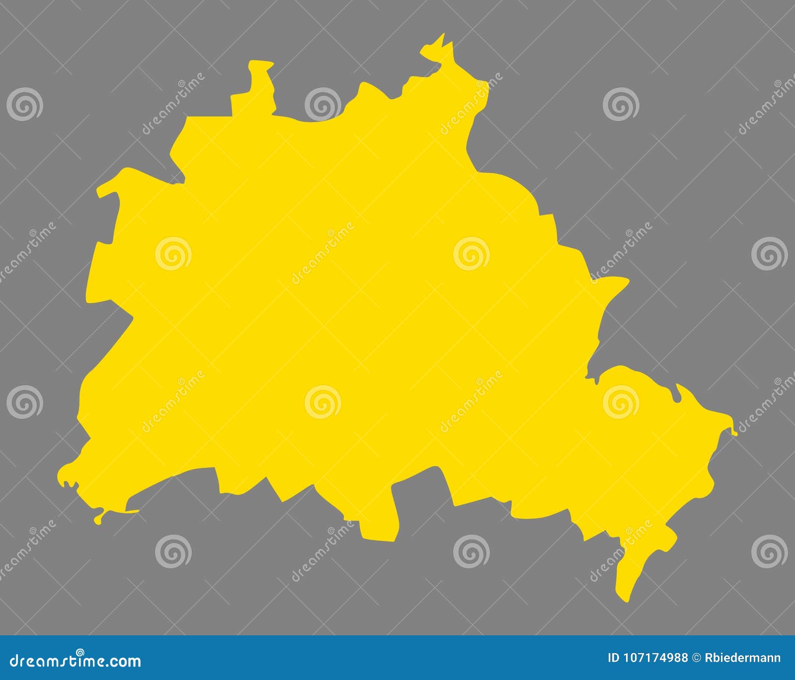 Map of Berlin stock vector. Illustration of background - 107174988