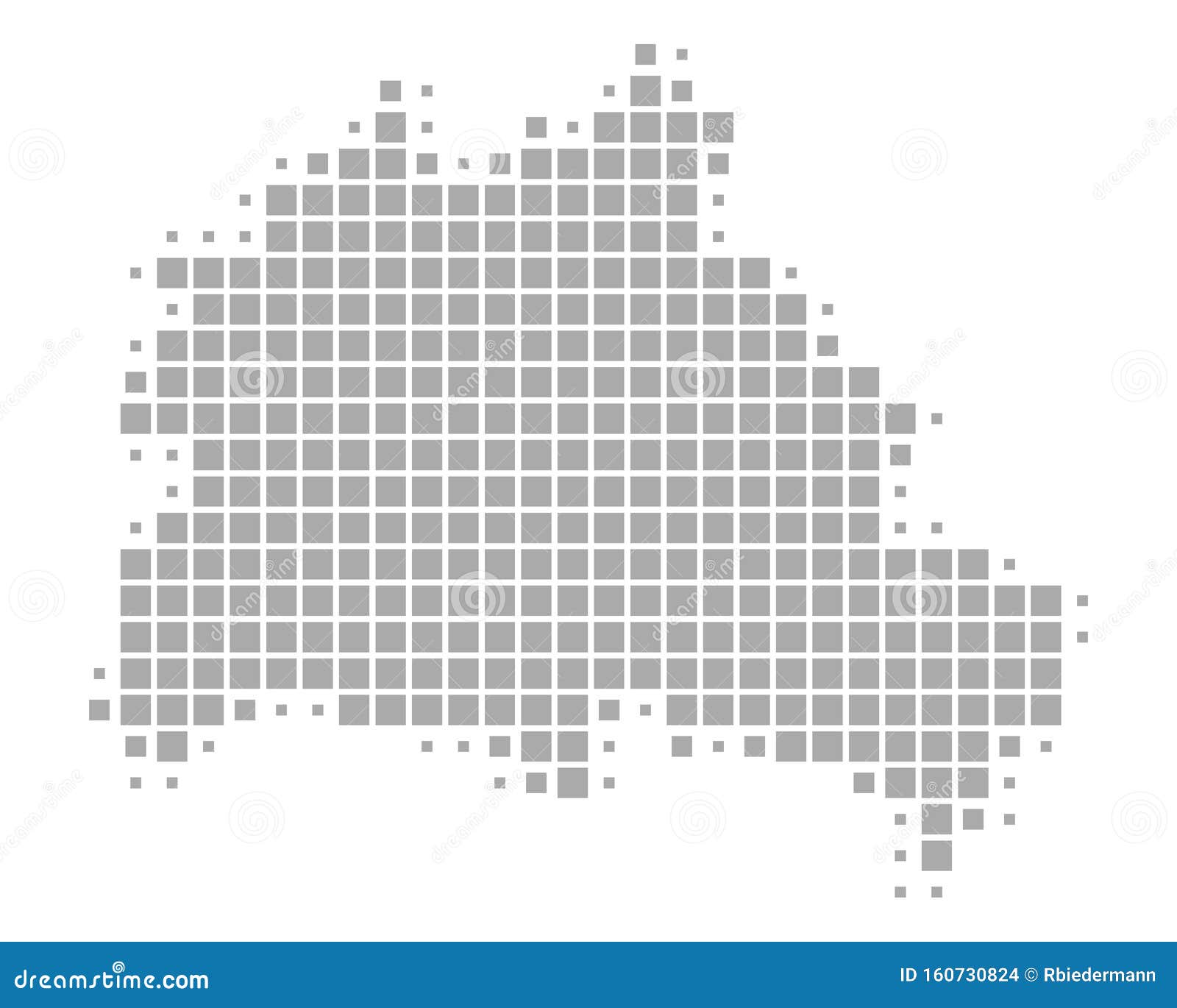 Map of Berlin stock vector. Illustration of dots, travel - 160730824