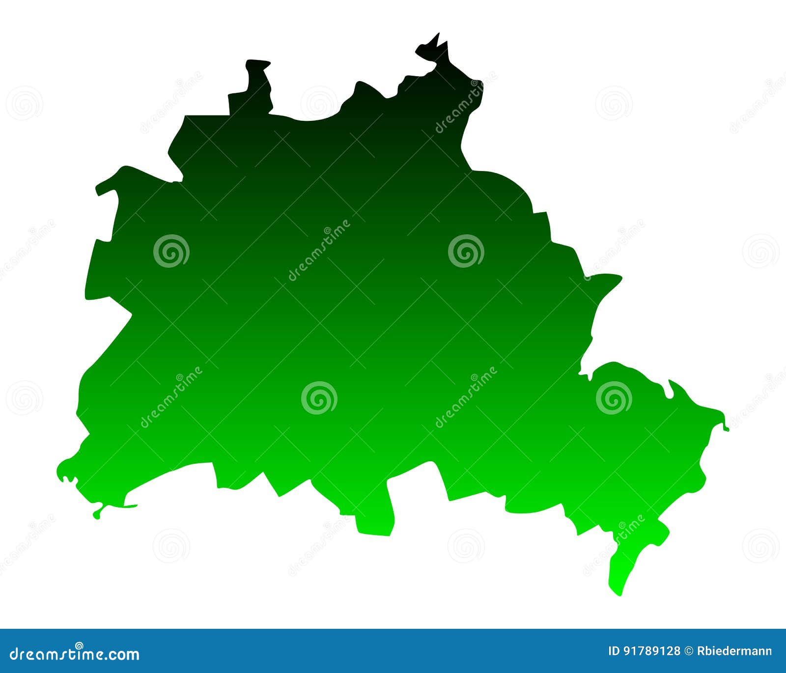 Map of Berlin stock vector. Illustration of geography - 91789128