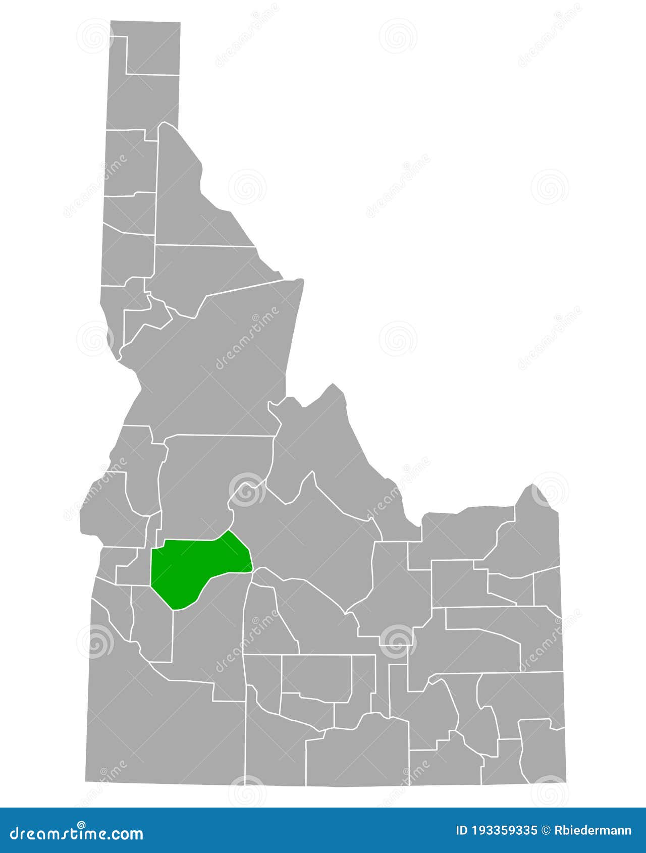 Map of Boise in Idaho stock vector. Illustration of geography - 193359335