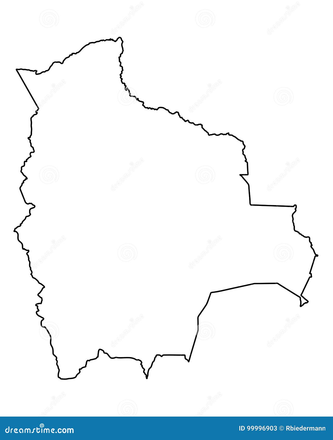 Map of Bolivia stock vector. Illustration of geography - 99996903