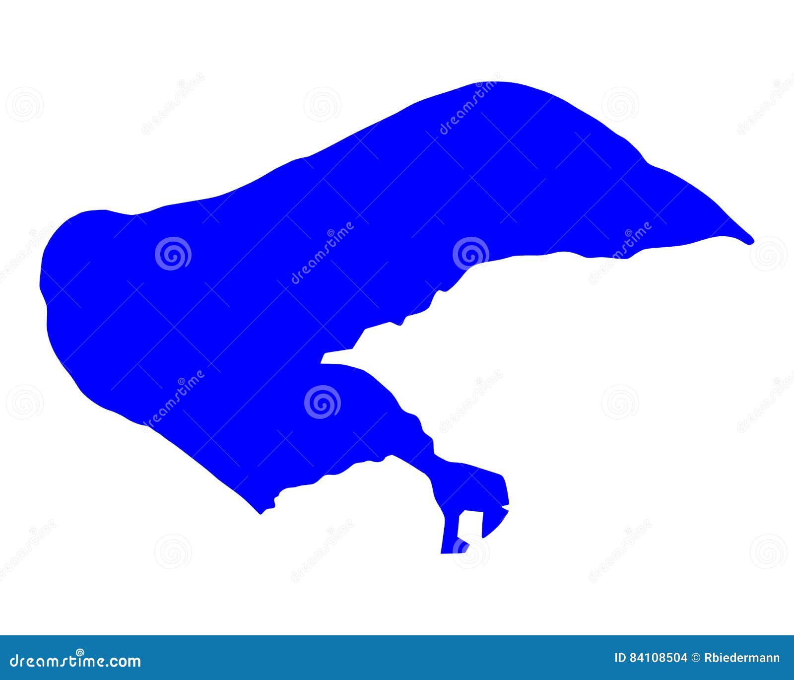 Map of Borkum stock vector. Illustration of cartography - 84108504