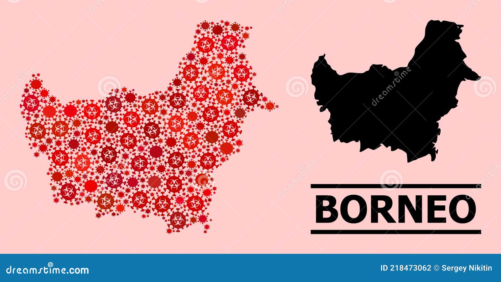 Borneo Icons Collection. Vector Illustration | CartoonDealer.com #229890318