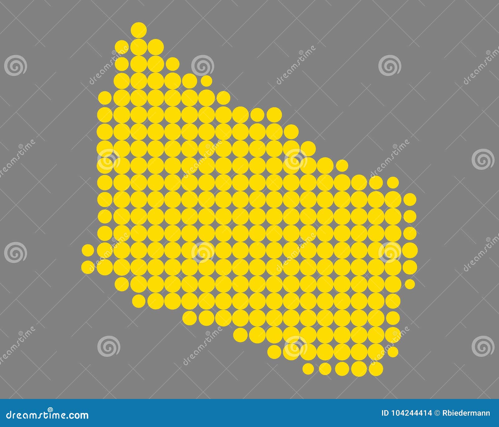 Map of Bornholm stock vector. Illustration of vector - 104244414