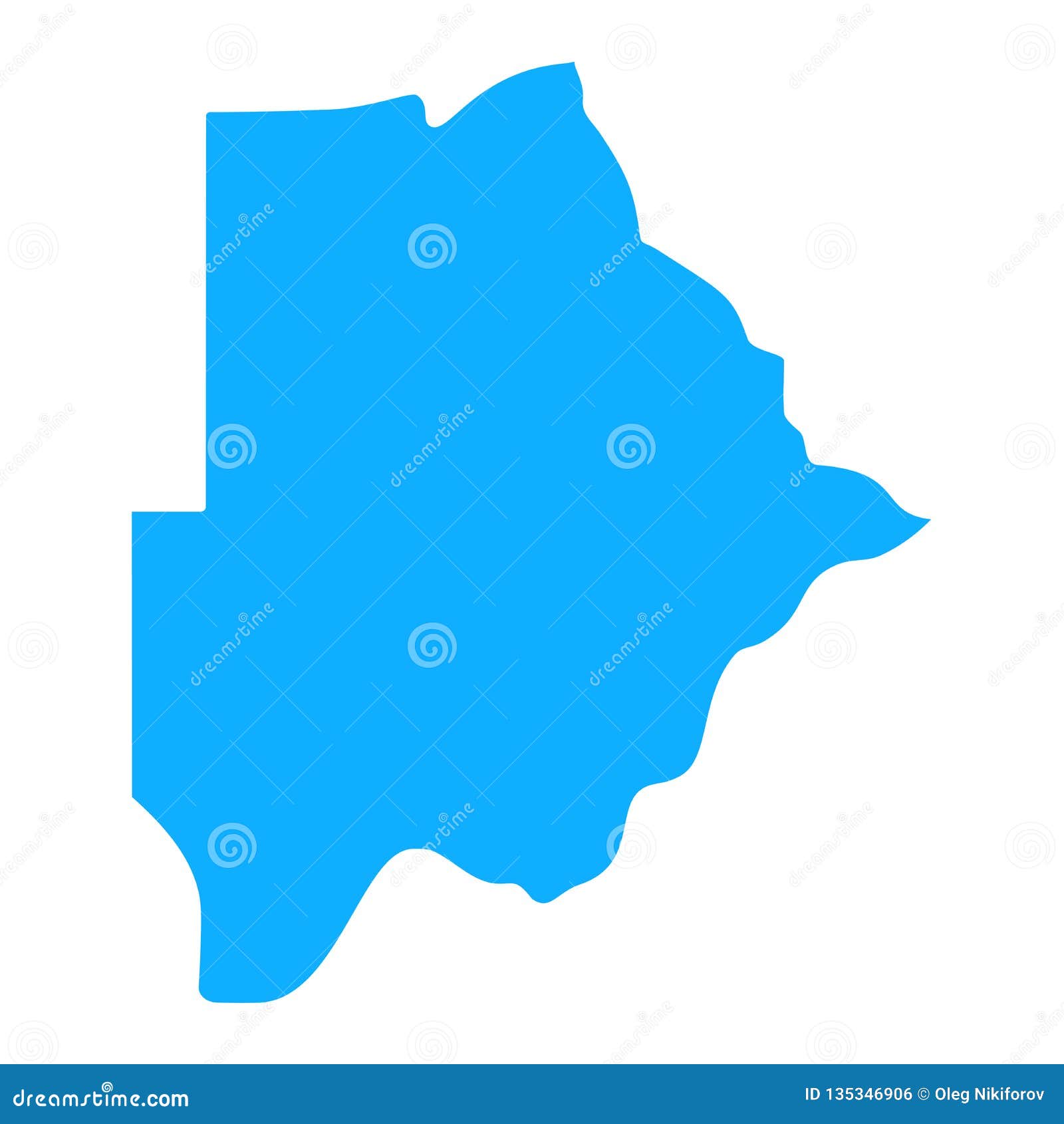 Map of Botswana stock illustration. Illustration of atlas - 135346906