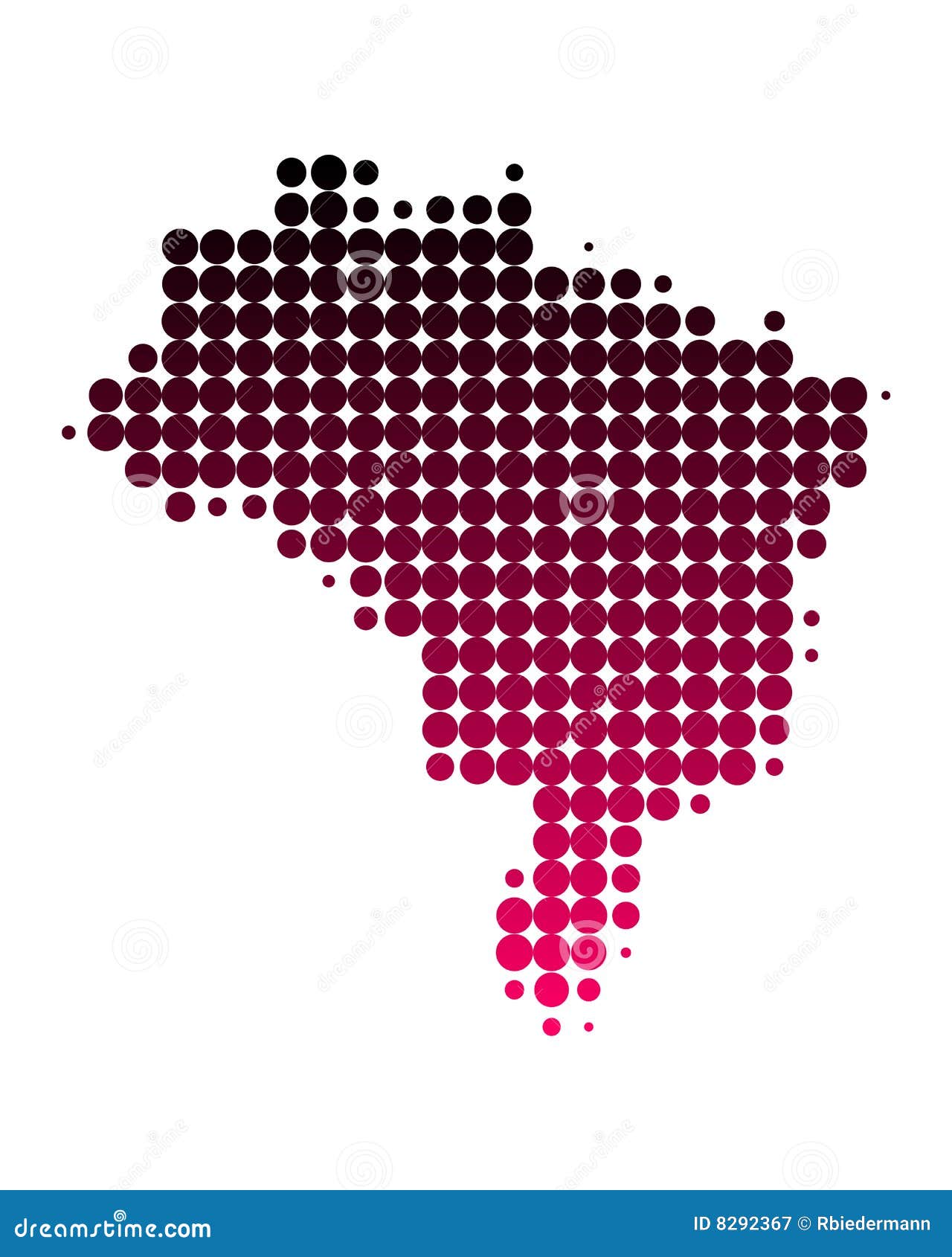 Map of Brazil stock vector. Illustration of pink, country - 8292367