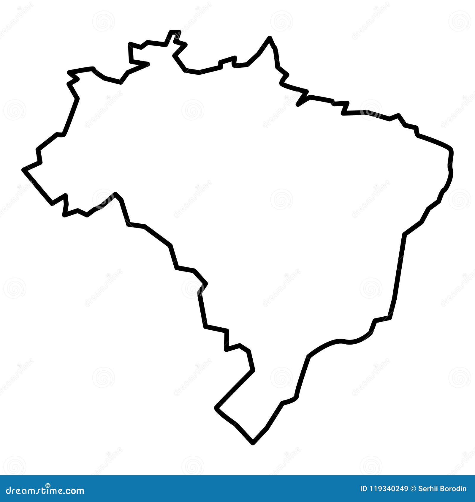 Map of Brazil Icon Black Color Illustration Flat Style Simple Image ... Map of Brazil Icon Black Color Illustration Flat Style Simple Image ...